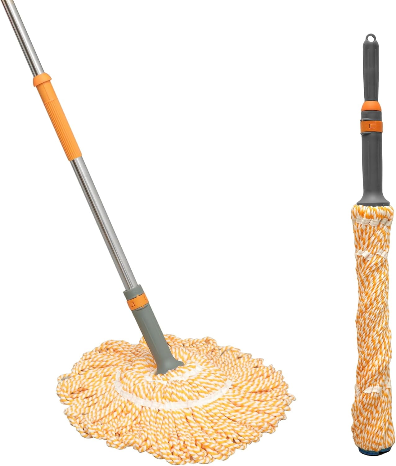 Eco Smart Microfiber Self-Wringing Twist Floor String Mop with ...