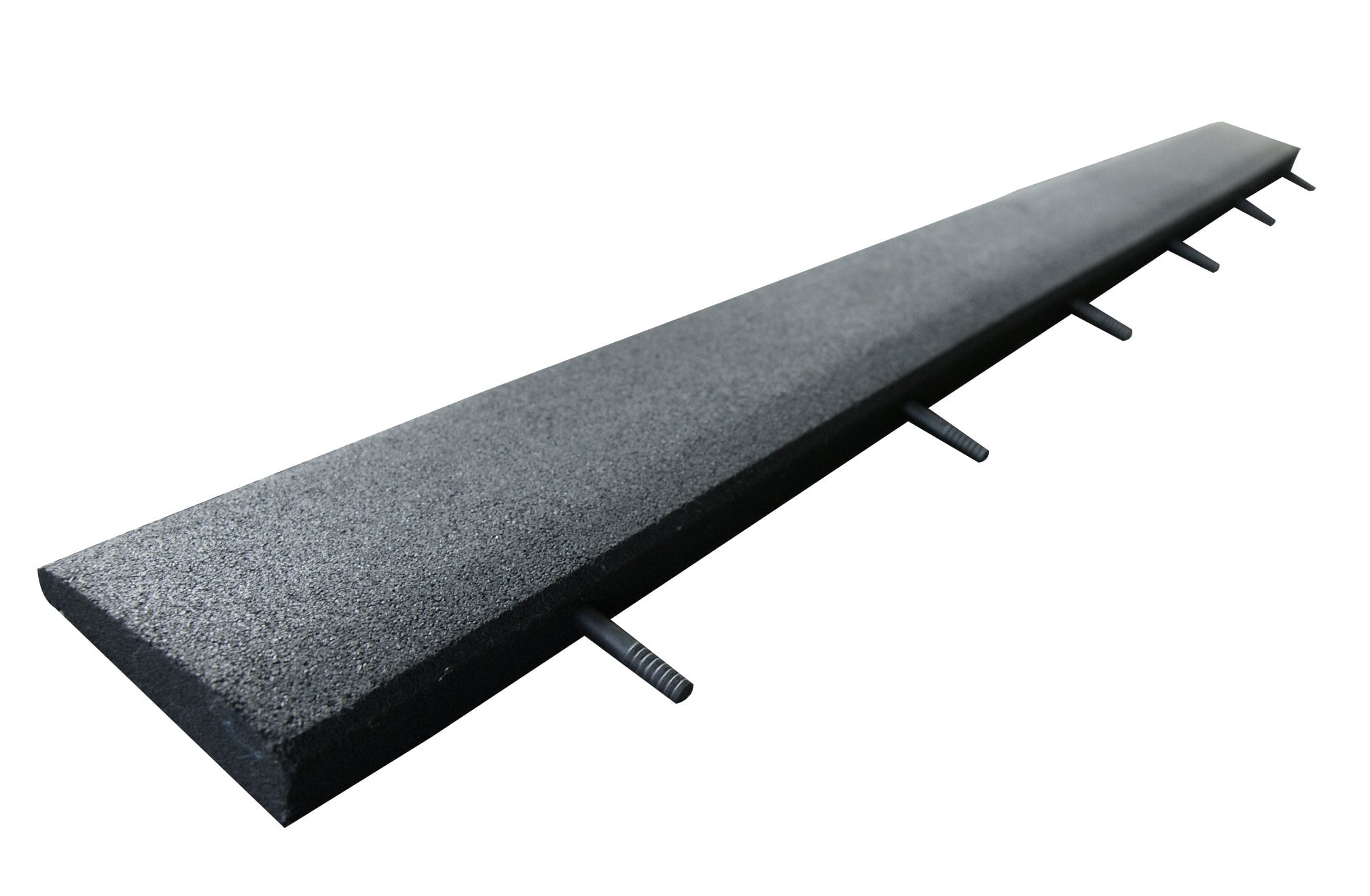 Eco-Sport Rubber Ramps 3/8inch x 1in x 6in x 20in - Coal - Walmart.com