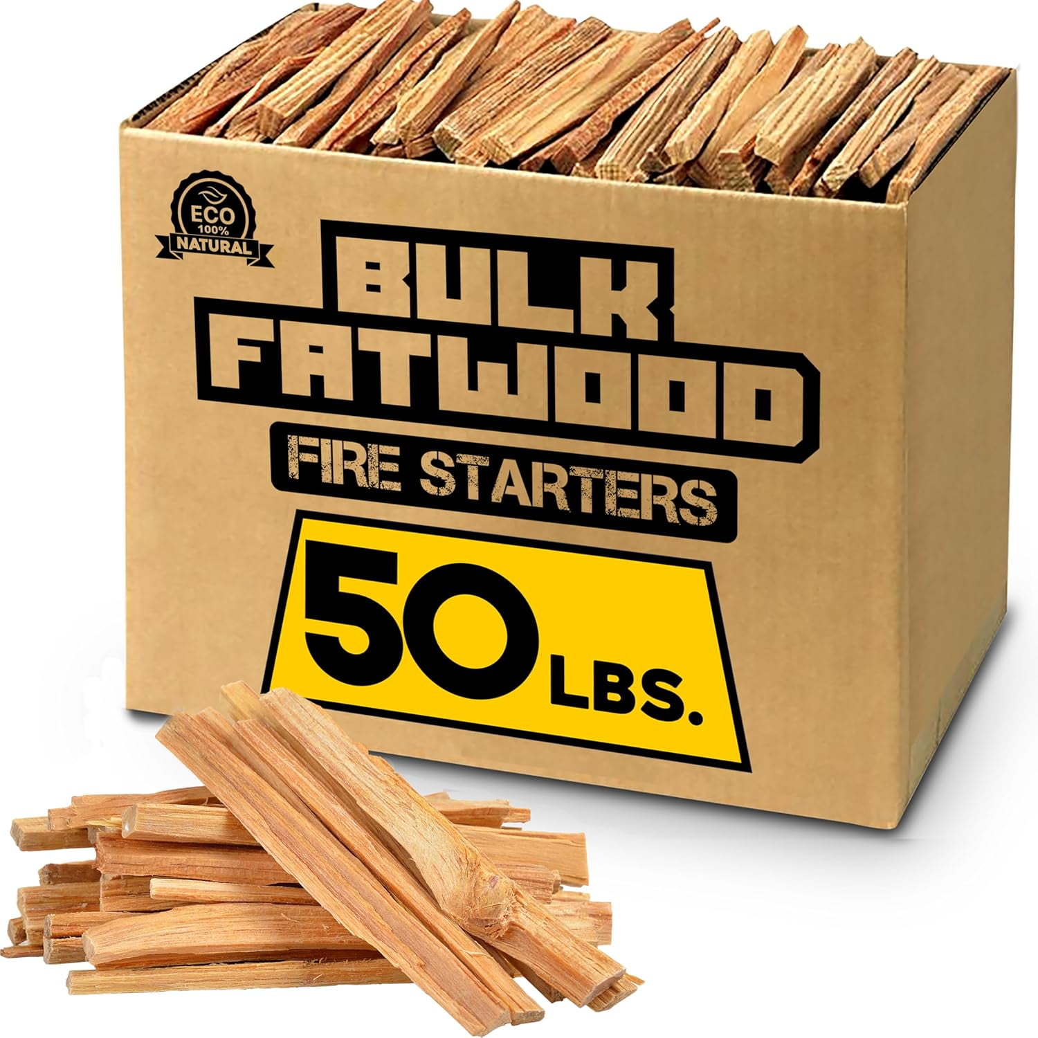 Eco-Stix Fatwood Fire Starter Kindling Firewood Sticks 100% Organic ...