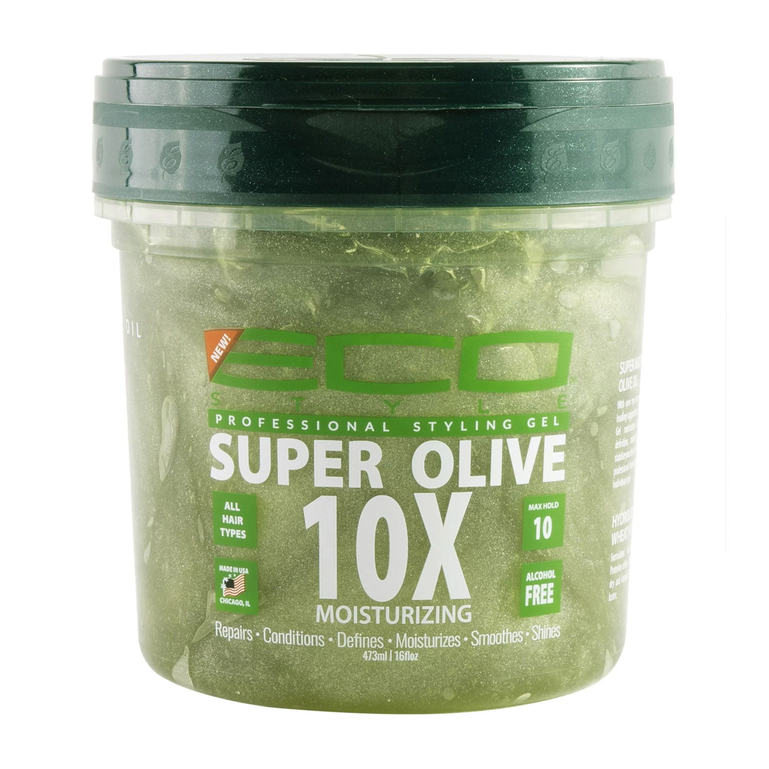Eco Style Professional Styling Gel 10X Moisturizing Super Olive Max ...