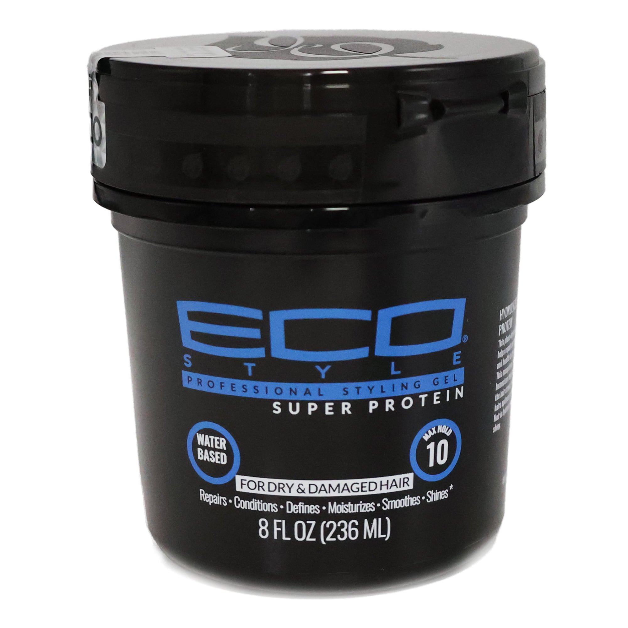 Eco Styling Gel Black Super Protein Black, 8 Oz., Pack of 12 - Walmart.com
