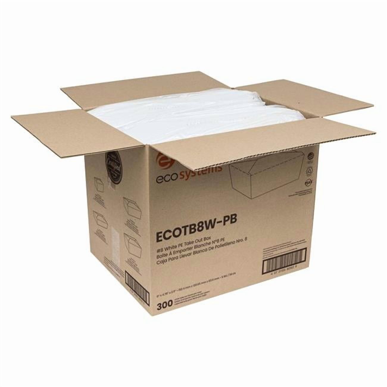 Eco-Systems ECOTB8W-PB NJ Number 8 Paperboard Solid Bleached Sulfate ...