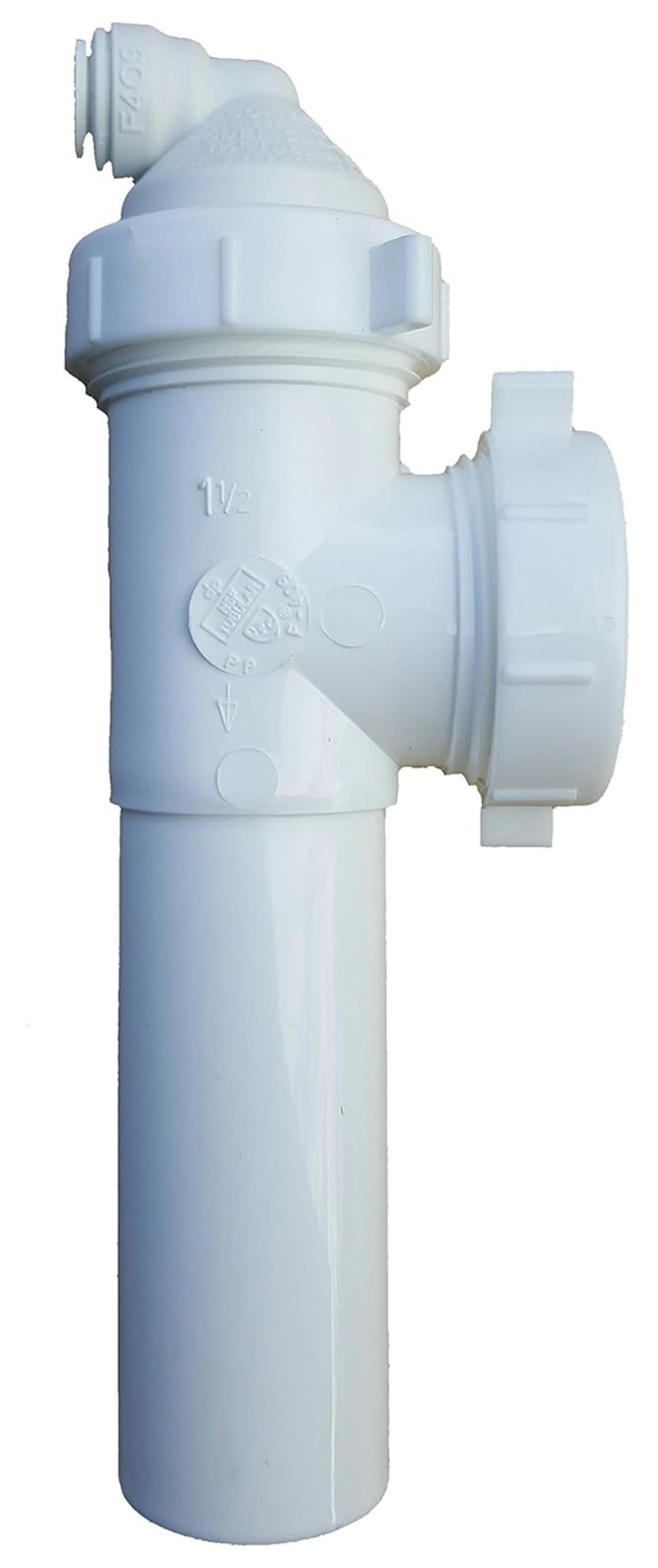 Eco-Tech 9-25QC Reverse Osmosis RO Drain Line Adapter, 1/4" Quick ...