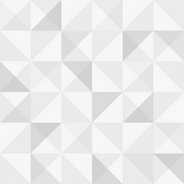 Wall Vision Square Off-White Geometric Wallpaper - Walmart.com