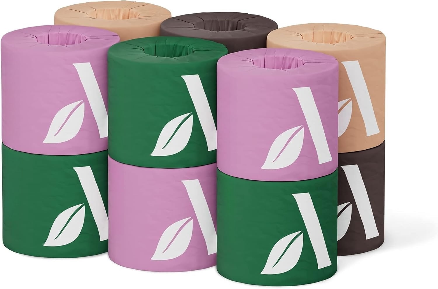 Eco-friendly 100% bamboo fiber three-ply toilet paper, unscented, 24 ...