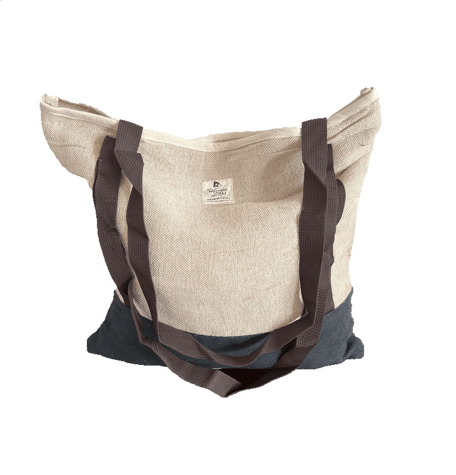 Eco-friendly Hemp Grocery Reusable Bag -White & Black - Walmart.com