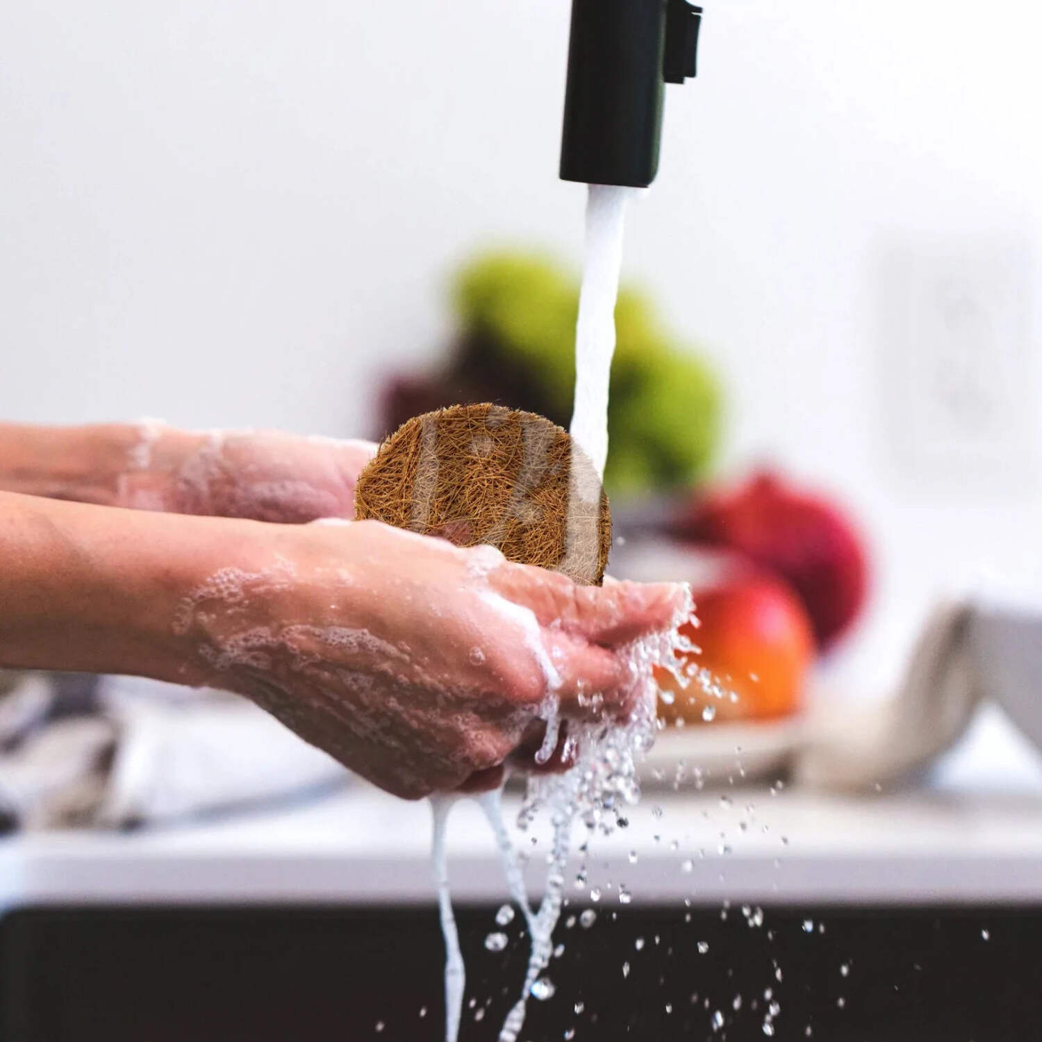 Eco-friendly coconut husk cleaning pad - biodegradable scouring pad ...