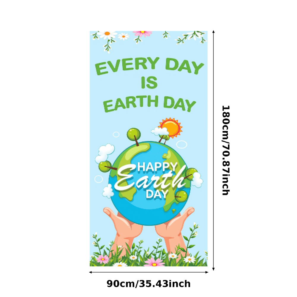 Eco theme Earth Day Banner Nature Design Polyester Material ...