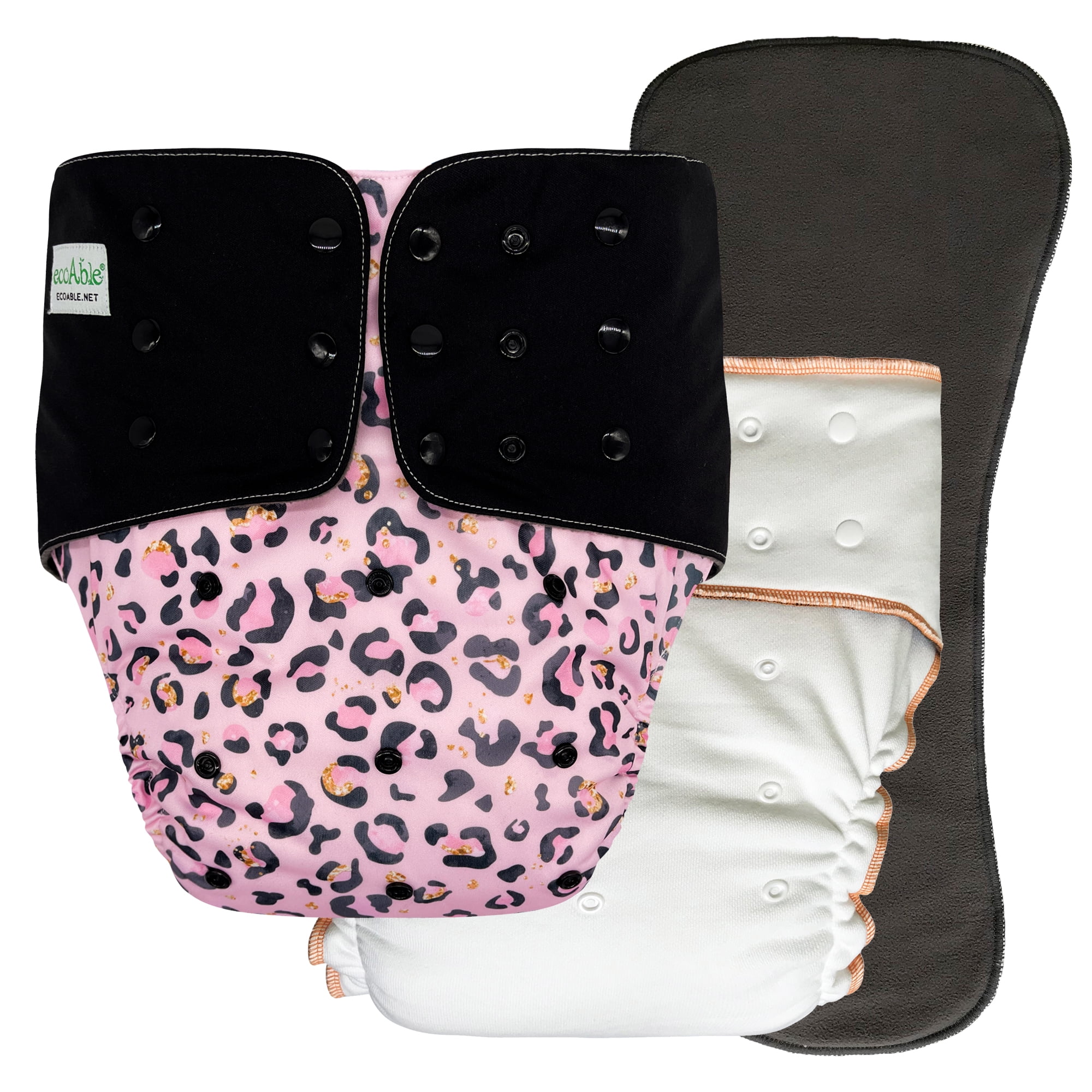 EcoAble Adult Nighttime Diaper Set - Incontinence Protective Briefs ...