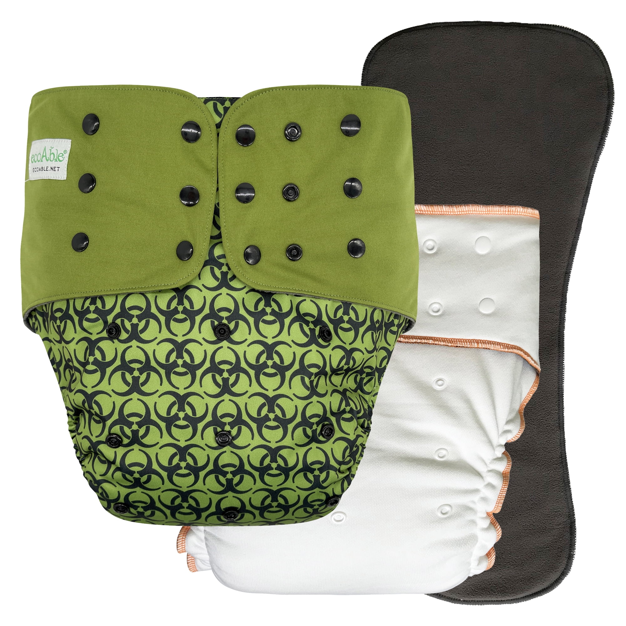 EcoAble Adult Nighttime Diaper Set - Incontinence Protective Briefs ...