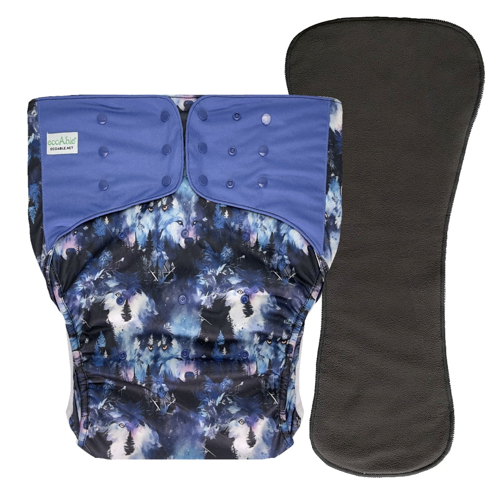 EcoAble Adult Pocket Cloth Diaper 2.0: Incontinence Protection Briefs ...