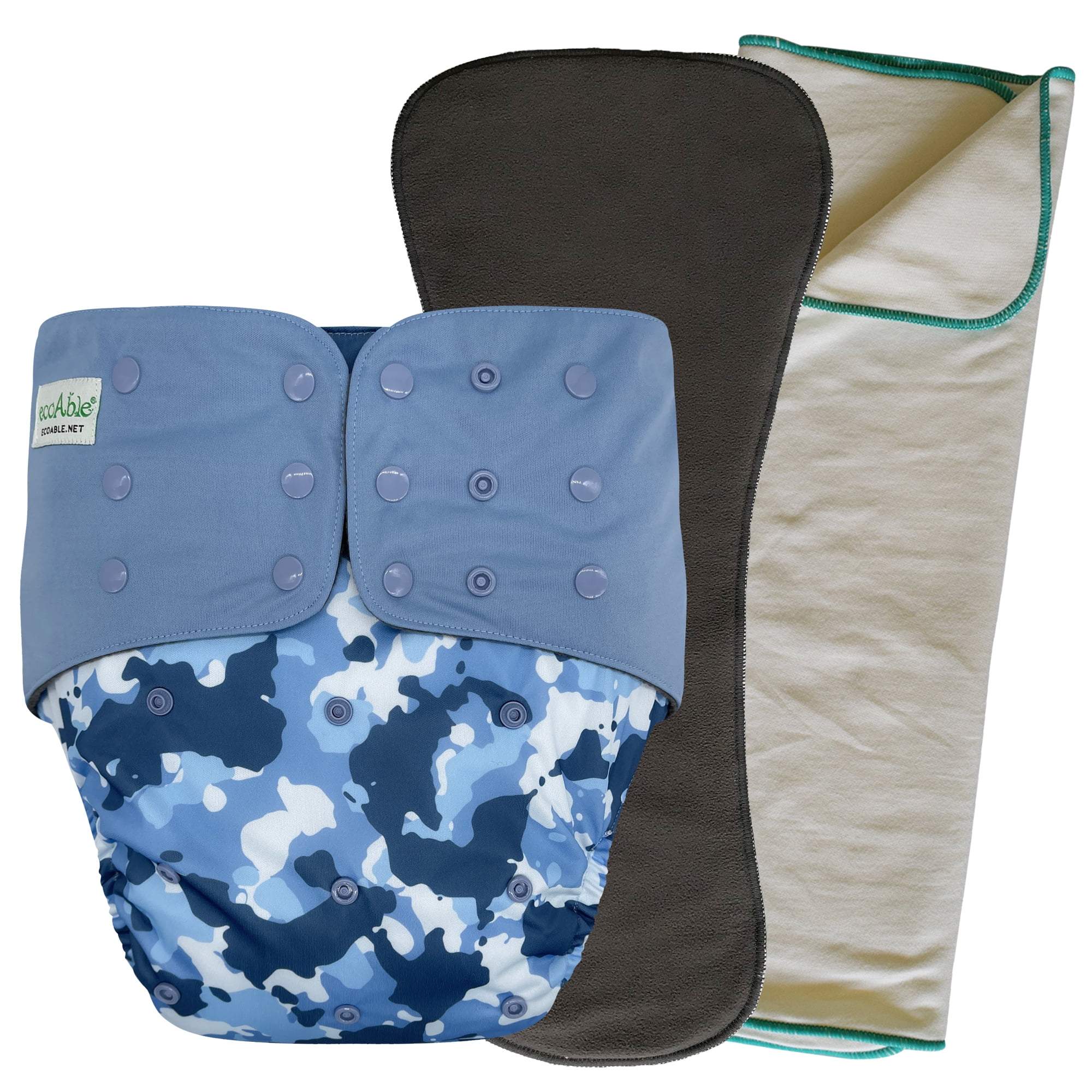EcoAble Adult Pocket Cloth Diaper 2.0: Incontinence Protection Briefs ...