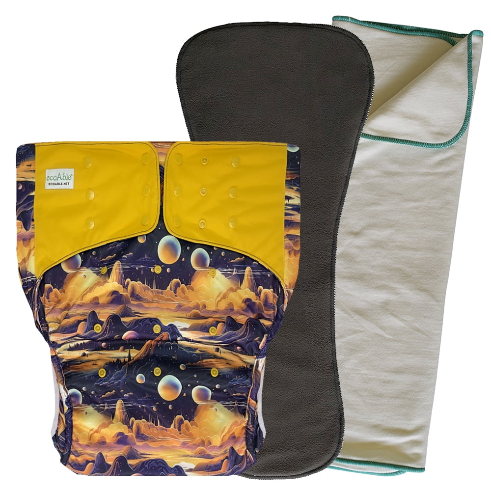EcoAble Adult Pocket Cloth Diaper 2.0: Incontinence Protection Briefs ...