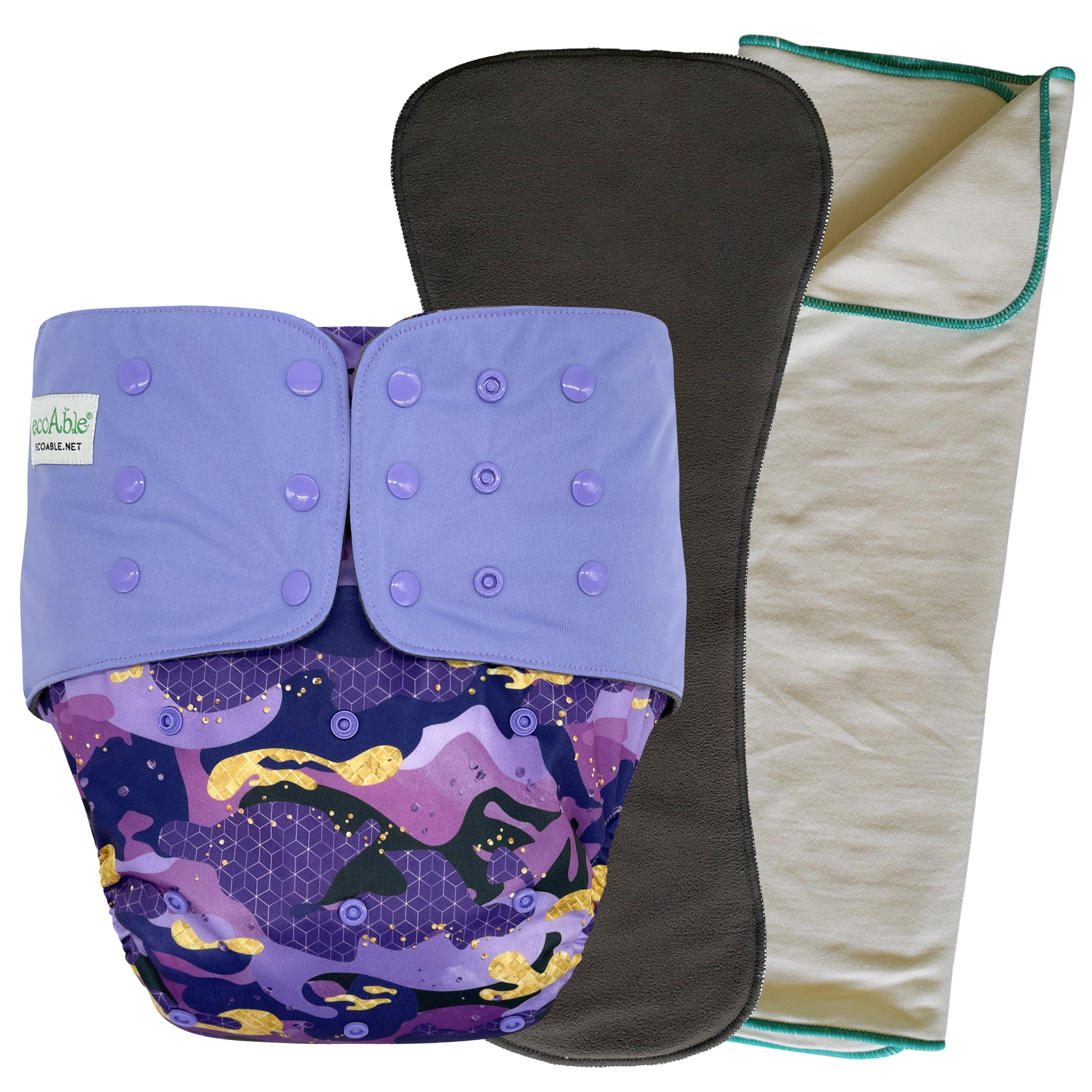 EcoAble Adult Pocket Cloth Diaper 2.0: Incontinence Protection Briefs ...