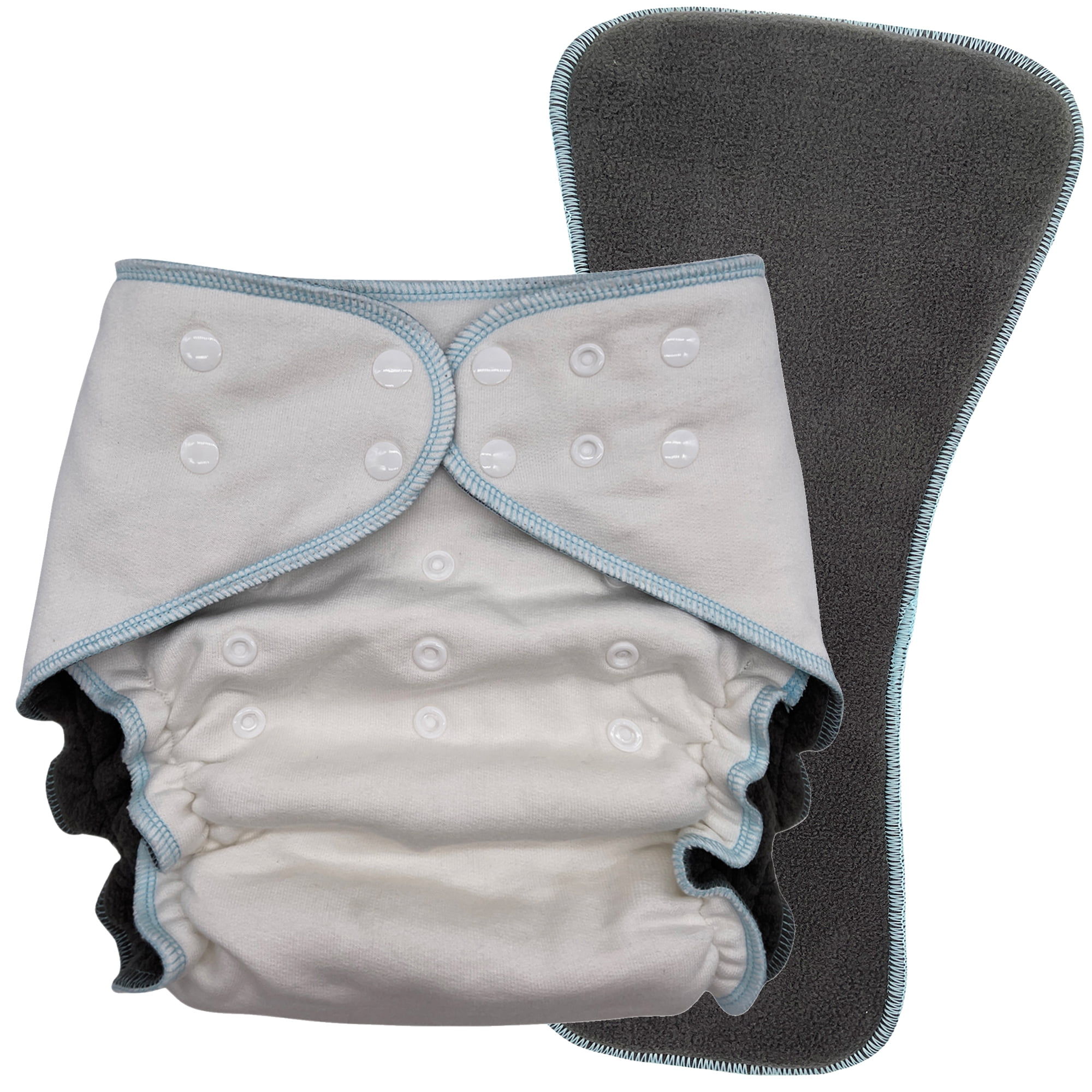 EcoAble Fitted Cloth Diaper with Insert for Special Needs Kids, Ages 6 ...