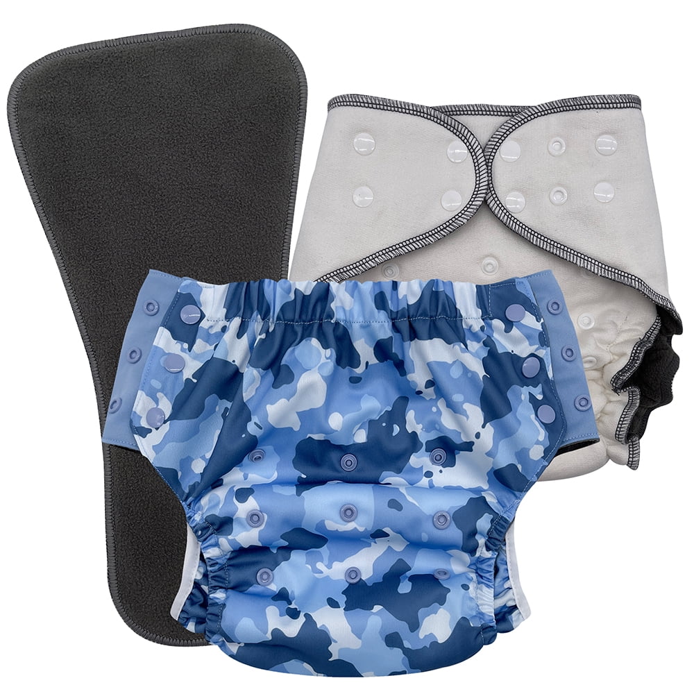 EcoAble Special Needs Kids' Incontinence Nighttime Diaper Set, Ages 6 ...