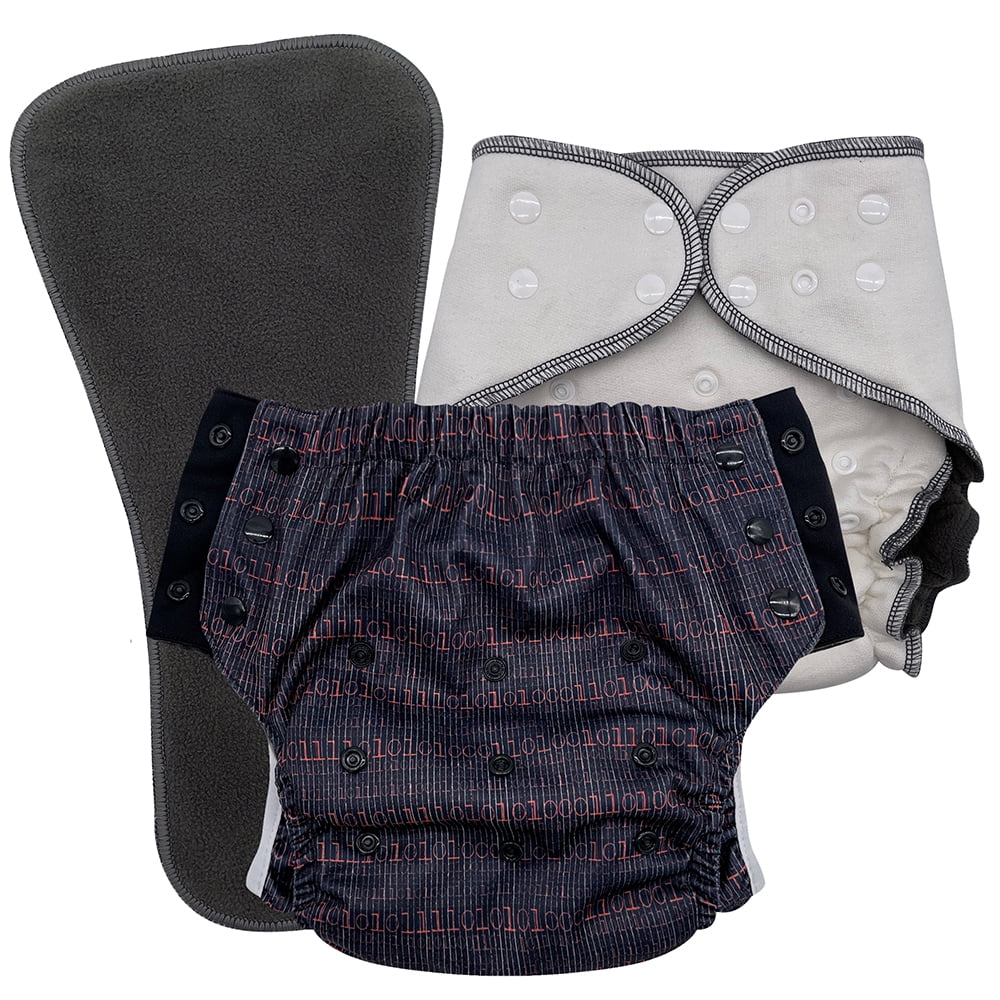 Reusable Cloth Incontinence Diaper for Kids 6–16, Overnight Absorbency ...