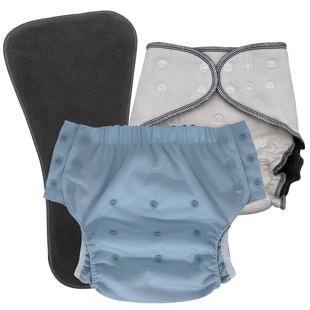 Reusable Cloth Incontinence Diaper for Kids 6–16, Overnight Absorbency ...