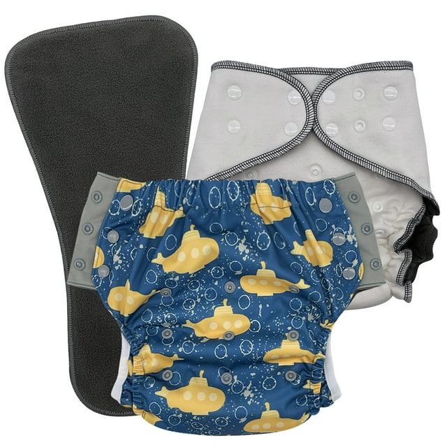 EcoAble Special Needs Kids' Incontinence Nighttime Diaper Set, Ages 6 ...