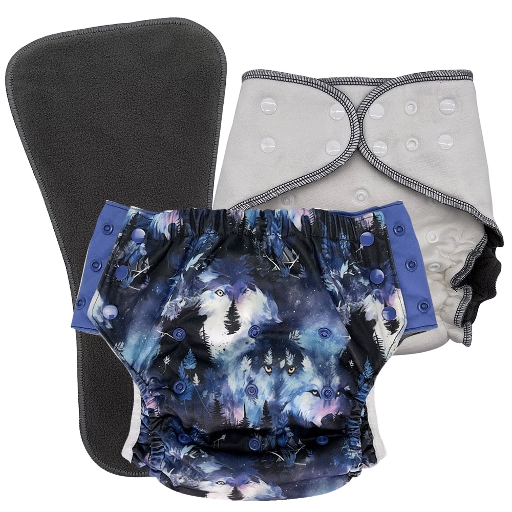 EcoAble Special Needs Kids' Incontinence Nighttime Diaper Set, Ages 6 ...
