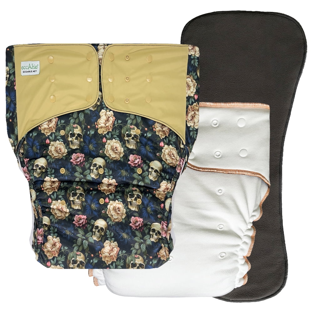 EcoAble Unisex Adult Nighttime Diaper Set - Day or Night Incontinence ...