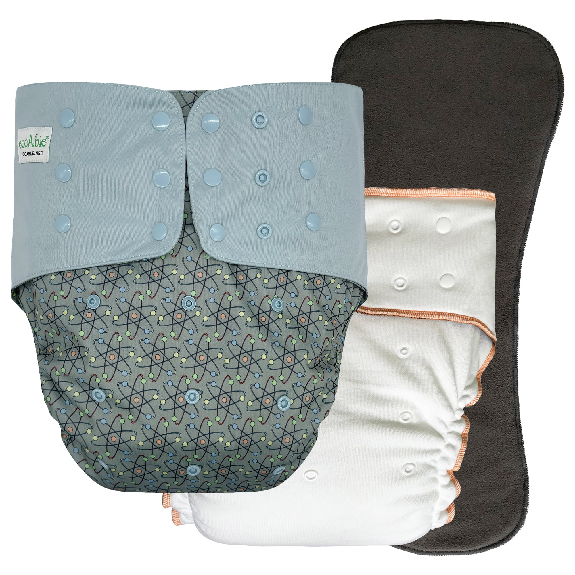 EcoAble Unisex Adult Nighttime Diaper Set - Day or Night Incontinence ...