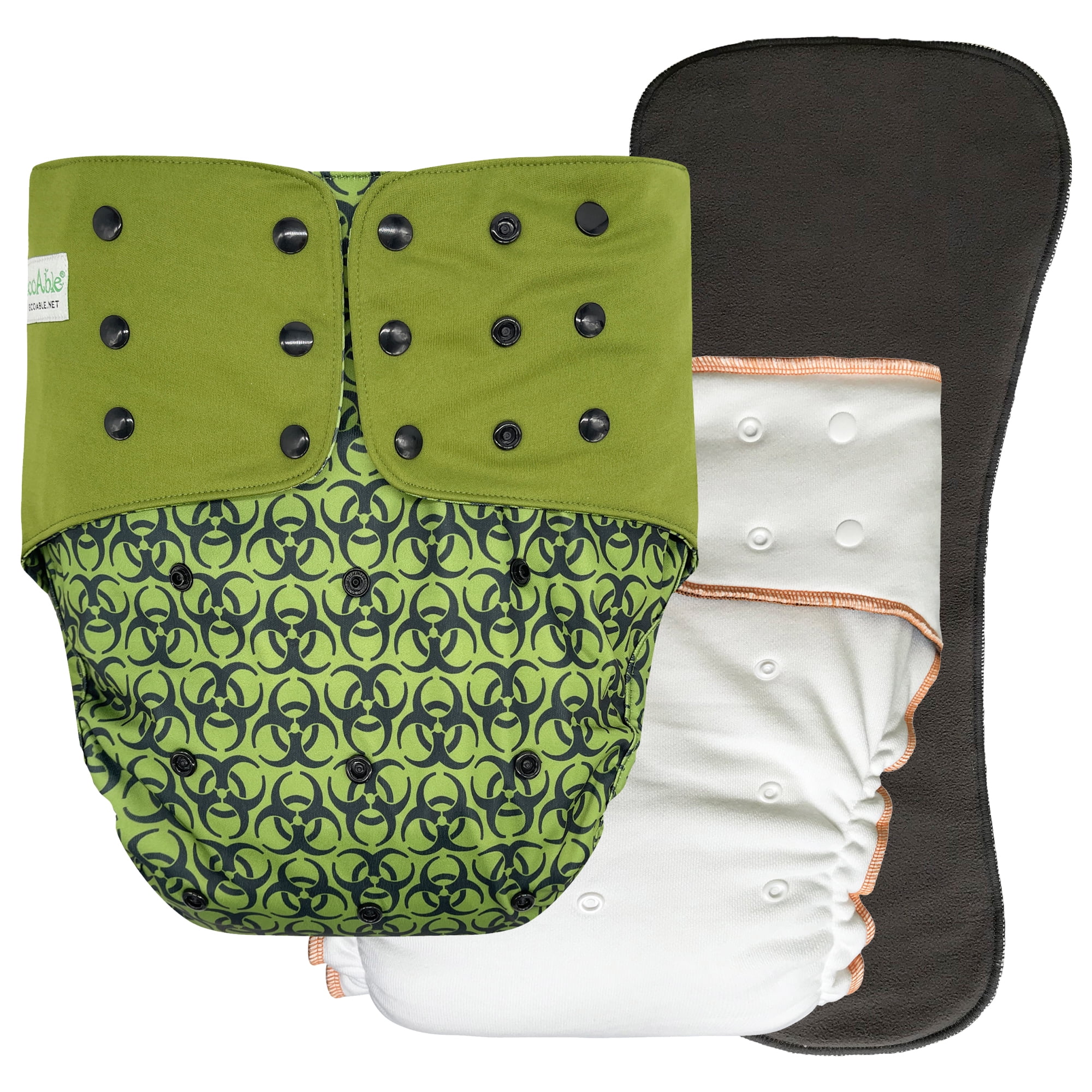 EcoAble Unisex Adult Nighttime Diaper Set - Day or Night Incontinence ...