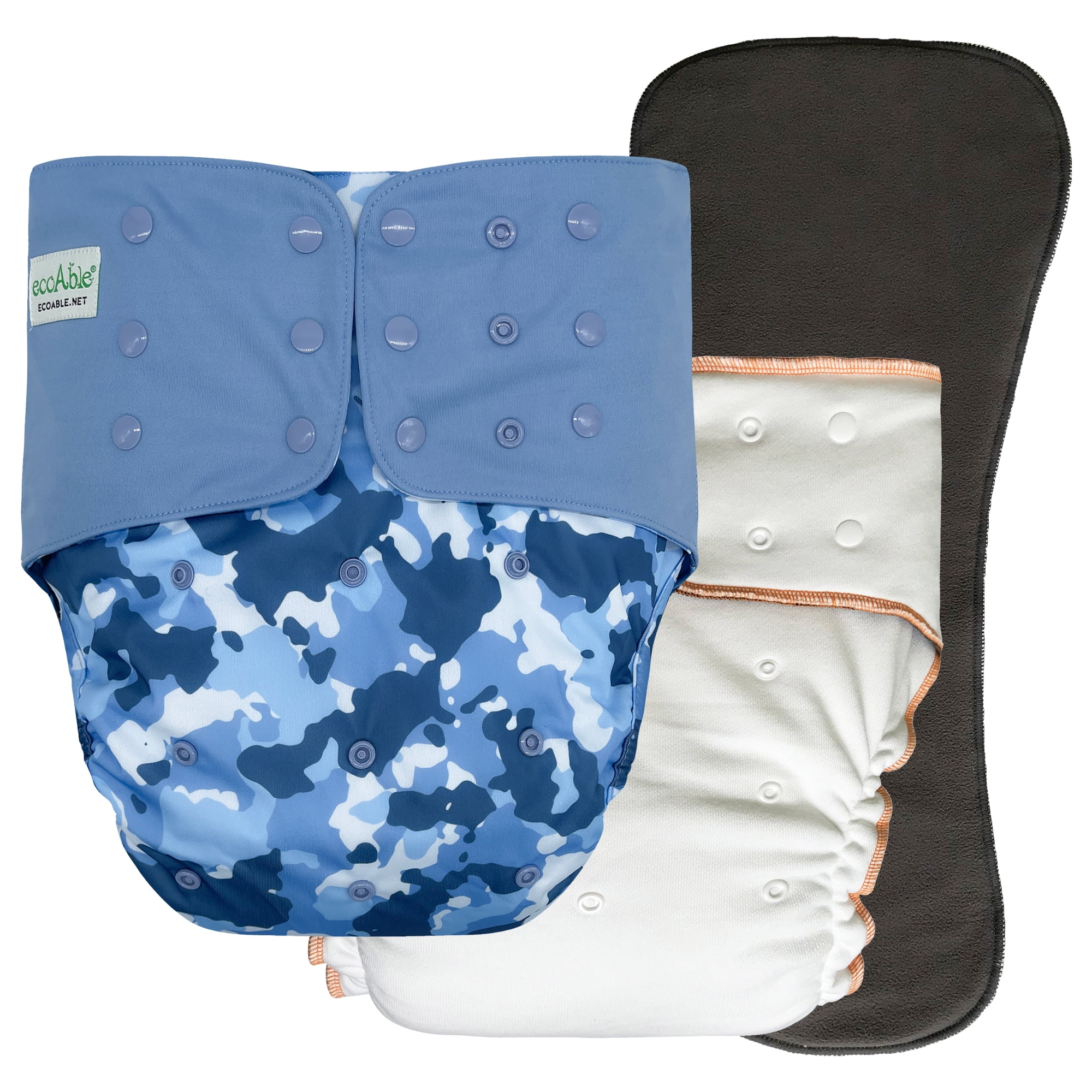 EcoAble Unisex Adult Nighttime Diaper Set - Day or Night Incontinence ...