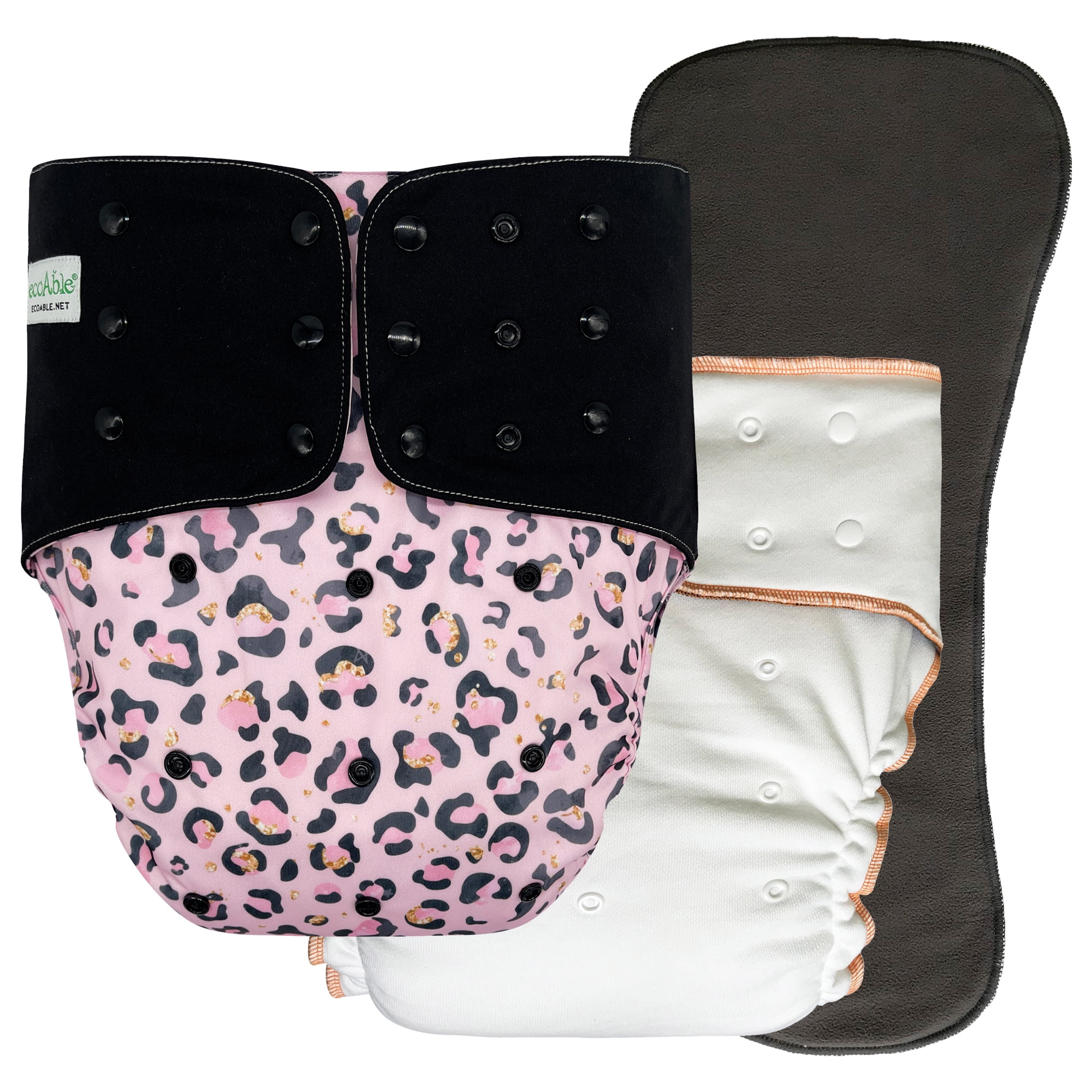 EcoAble Unisex Adult Nighttime Diaper Set - Day or Night Incontinence ...