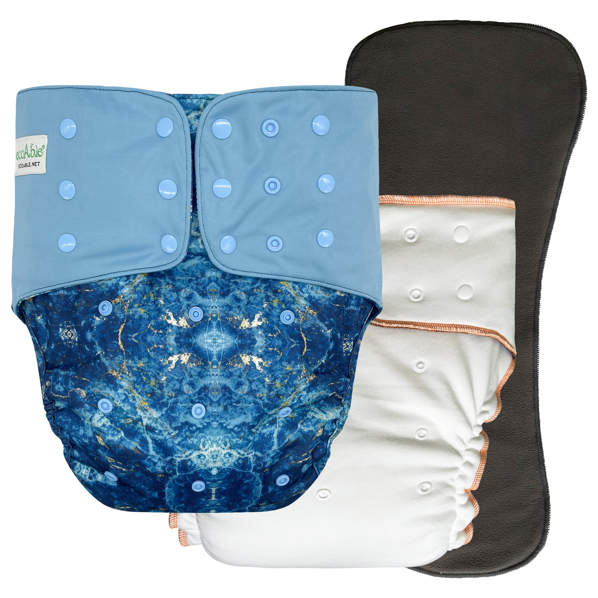EcoAble Unisex Adult Nighttime Diaper Set - Day or Night Incontinence ...