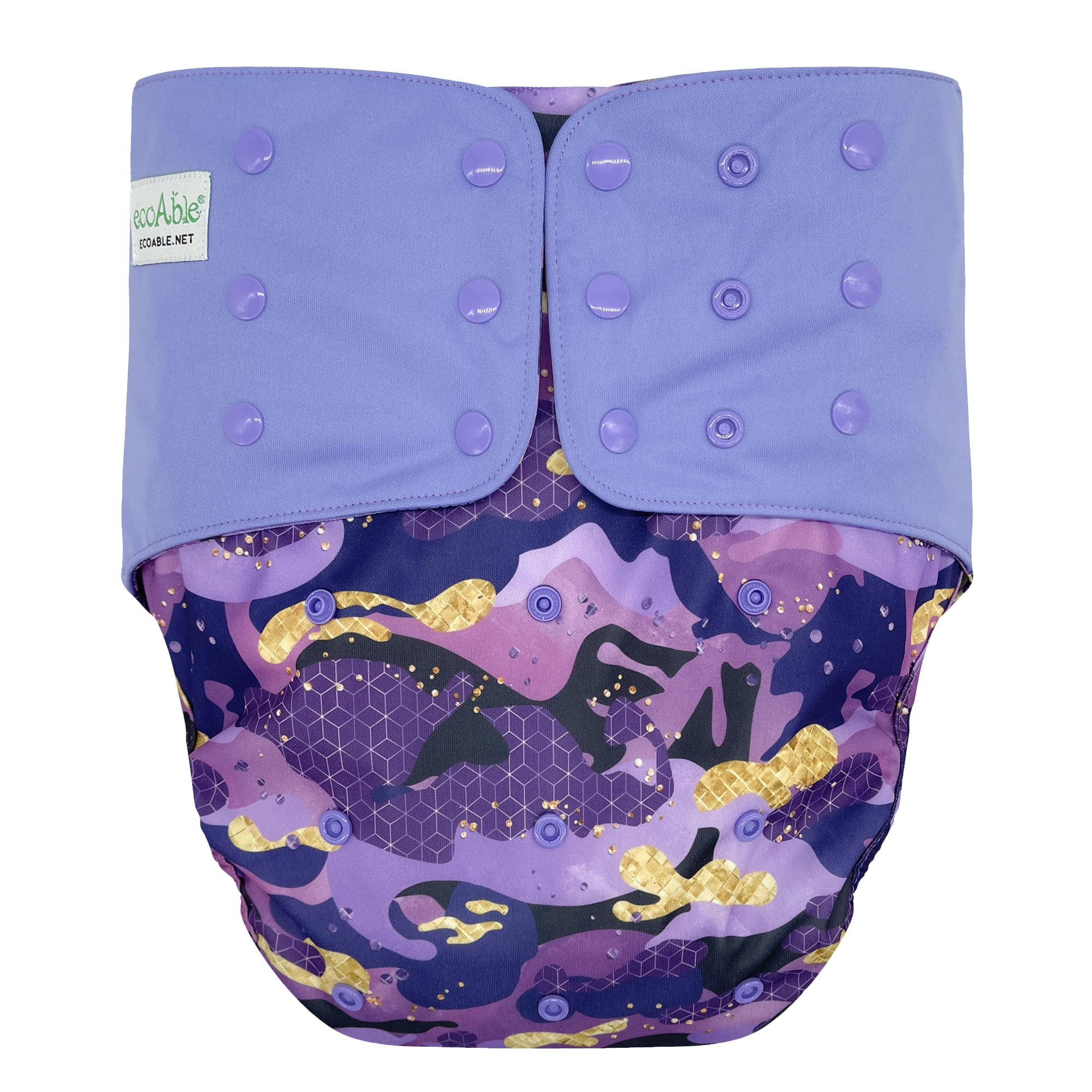 EcoAble Unisex Adult's Cloth Diaper Cover 2.0 - Reusable Incontinence ...