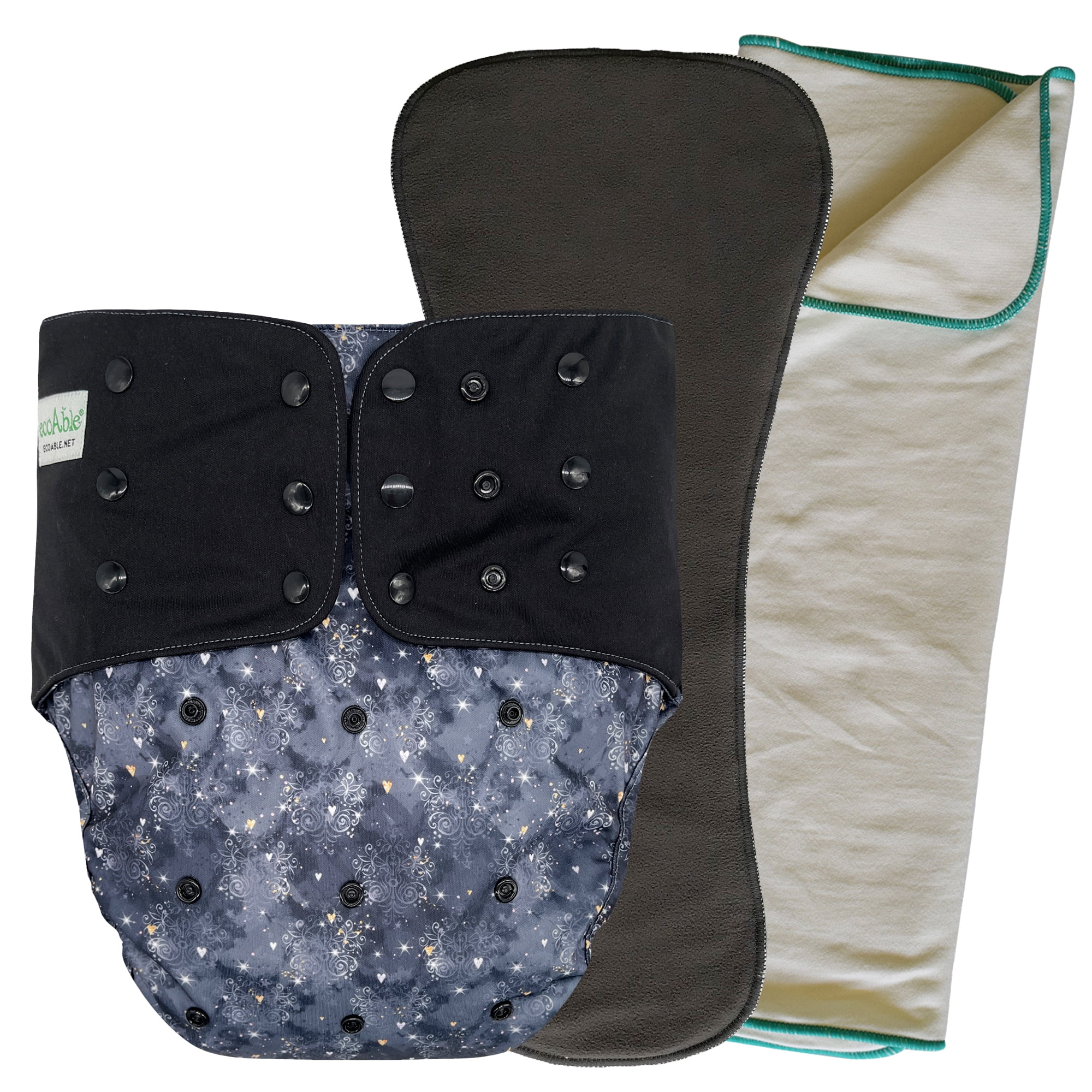 EcoAble Unisex Adult's Cloth Diaper Cover 2.0 - Reusable Incontinence ...