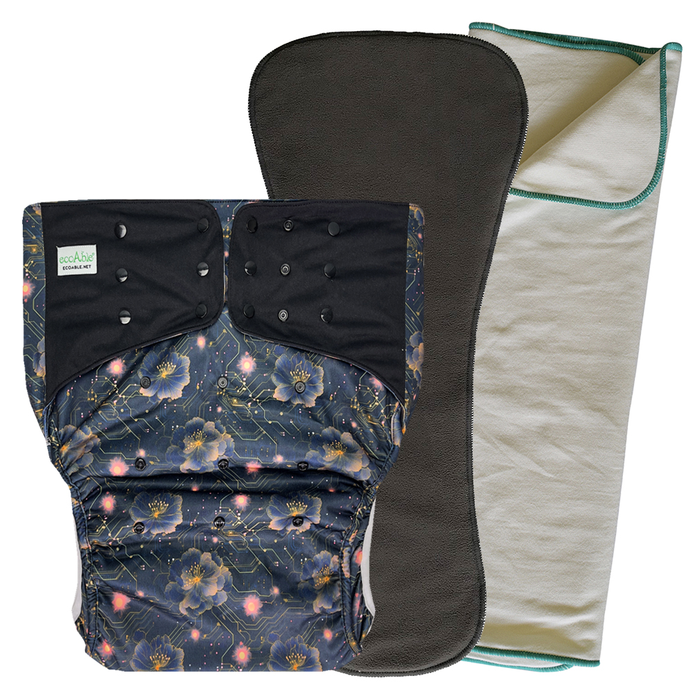 EcoAble Adult Pocket Cloth Diaper 2.0: Incontinence Protection Briefs ...