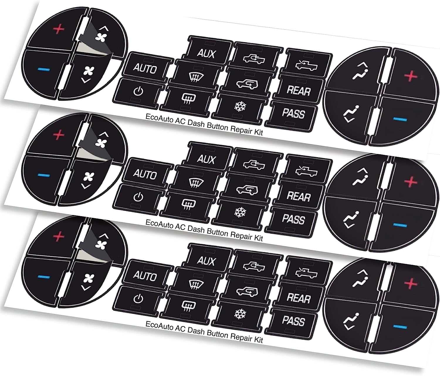 EcoAuto AC Dash Button Repair Kit for Select GM Vehicles - Fix Ruined ...