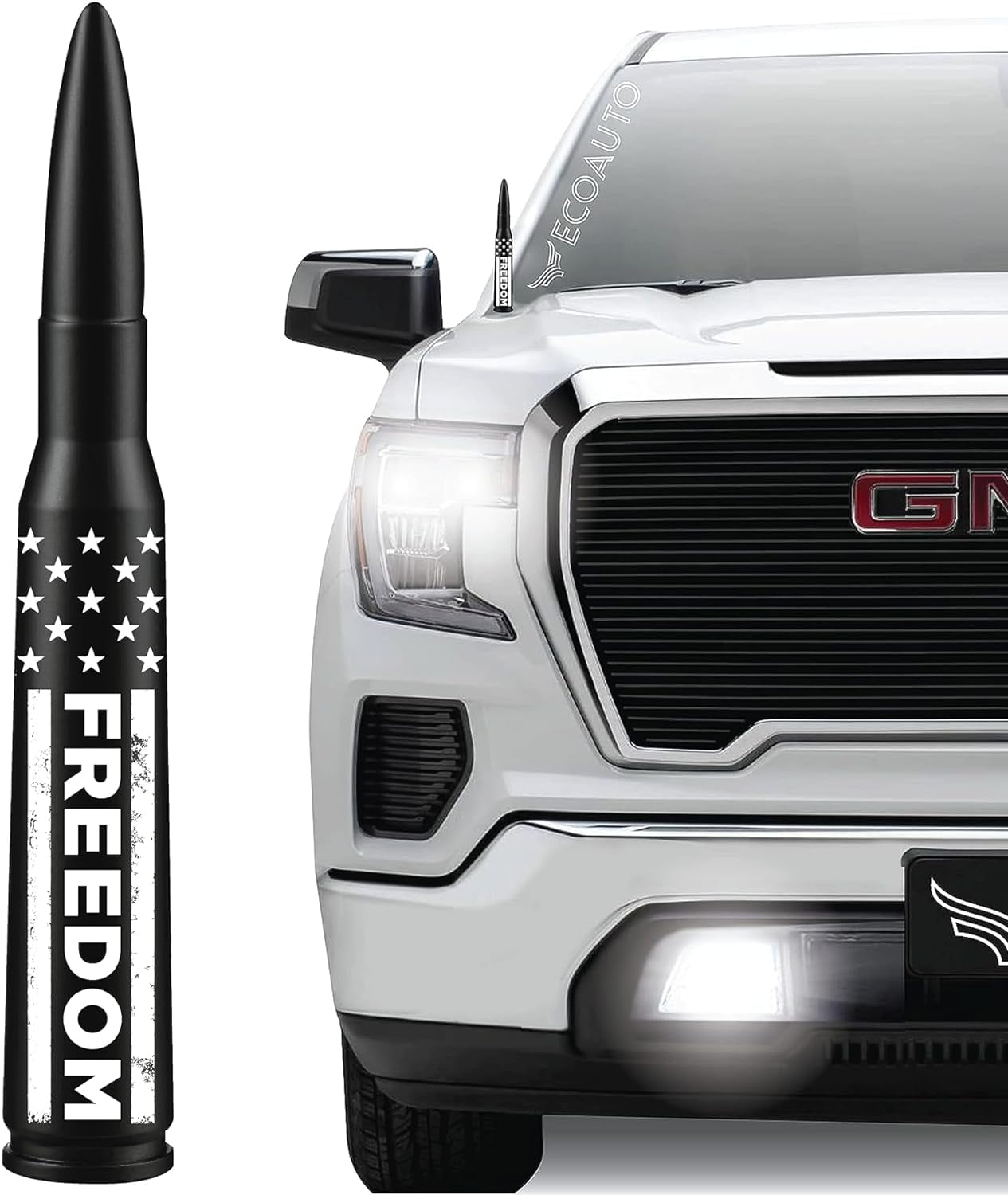 EcoAuto Car Antenna Topper Fits All Chevy & GMC Truck Model Years ...