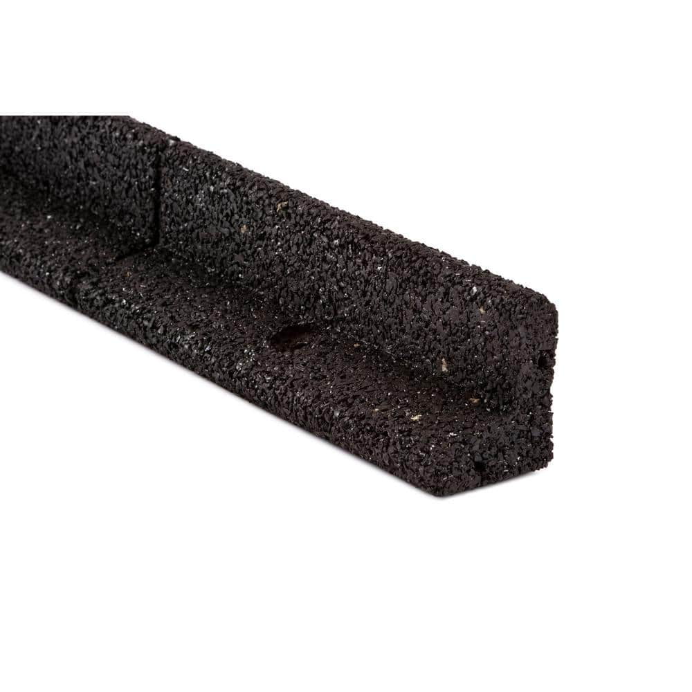 EcoBorder 4 ft. Black Rubber Landscape Edging (6-Pack) - Walmart.com