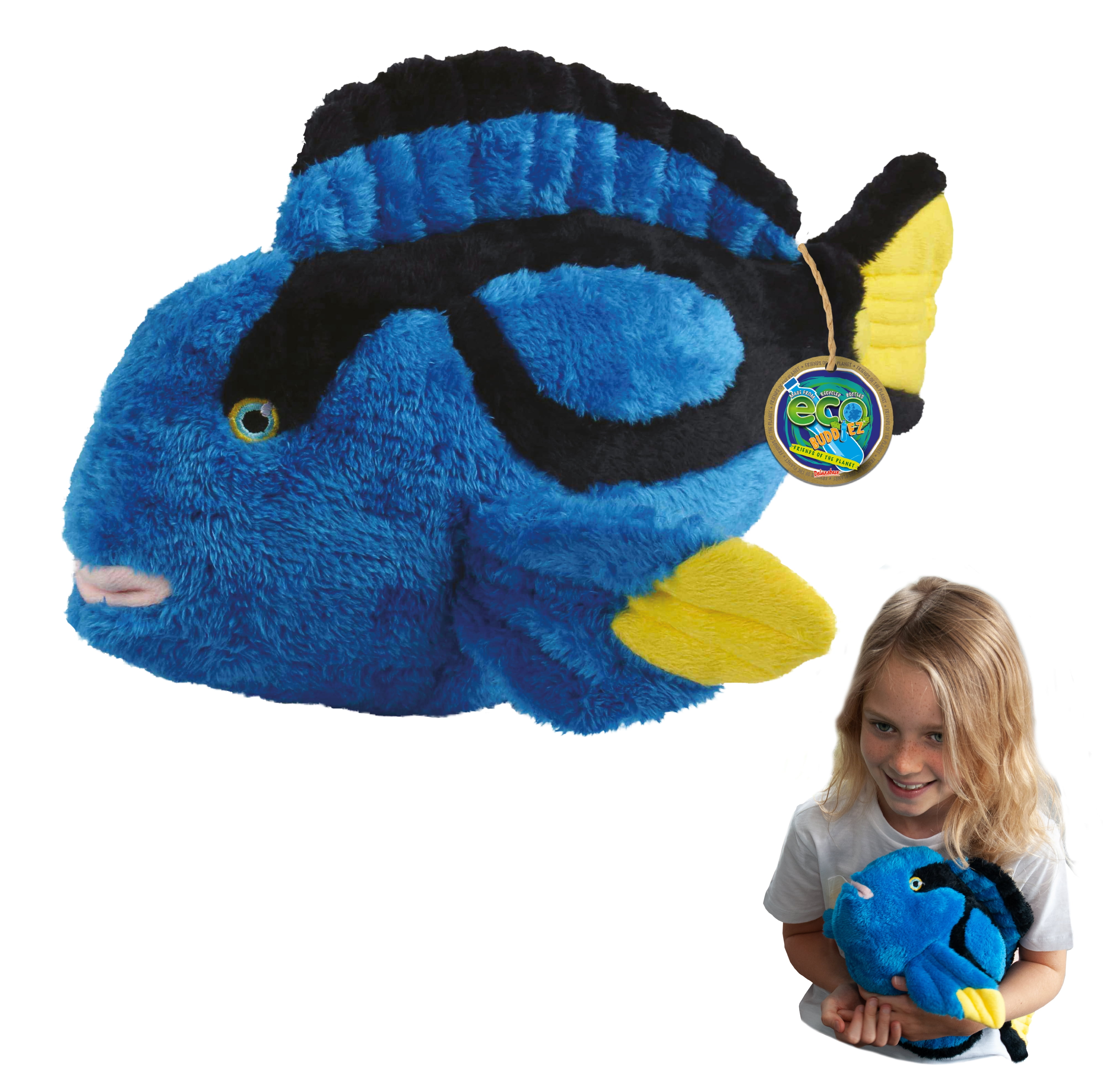 EcoBuddiez - Blue Tang from Deluxebase. 16 Inch Blue Tang Plush Toy ...