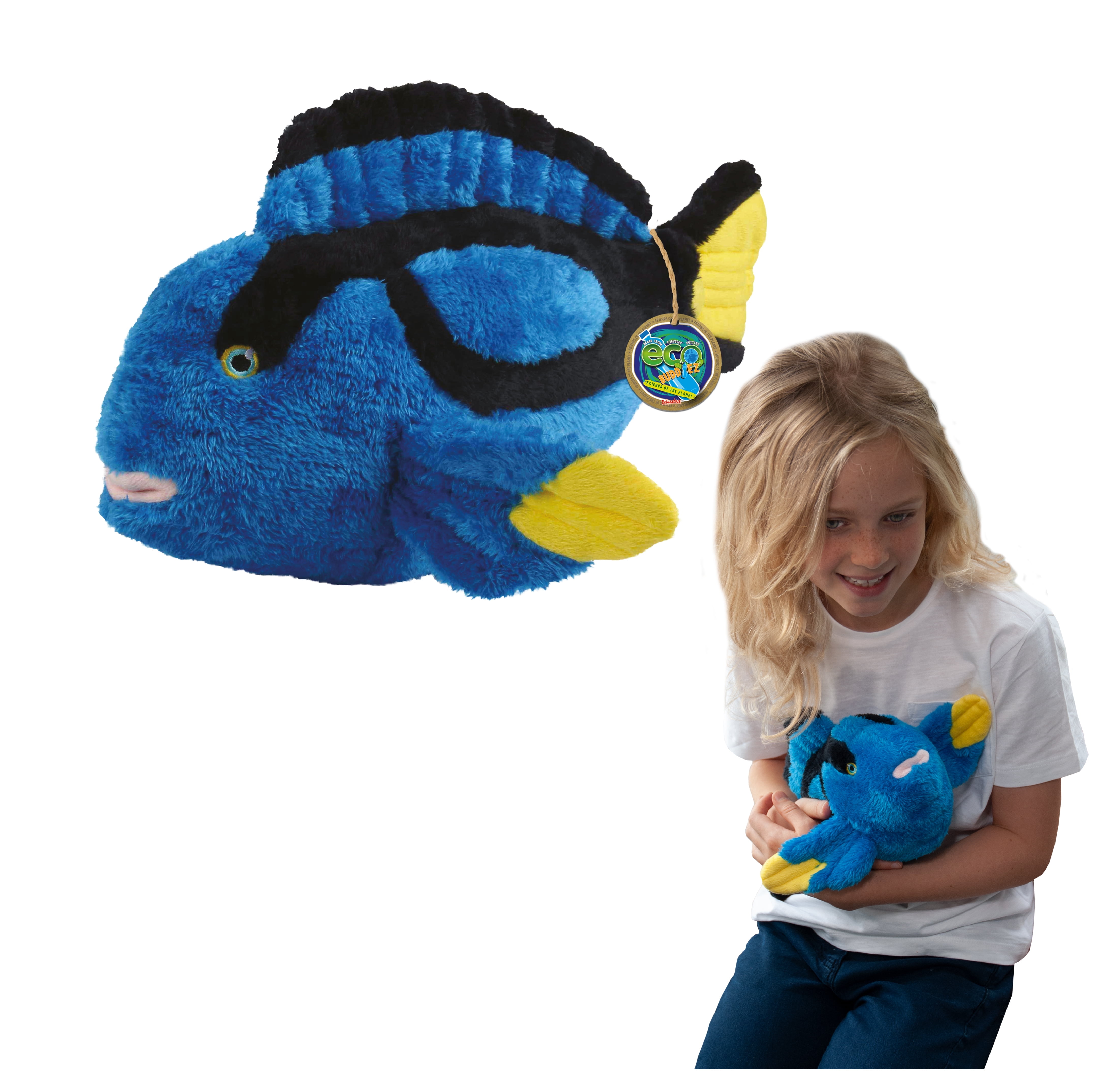 EcoBuddiez - Blue Tang from Deluxebase. Medium 13 inch Soft Plush Toy ...