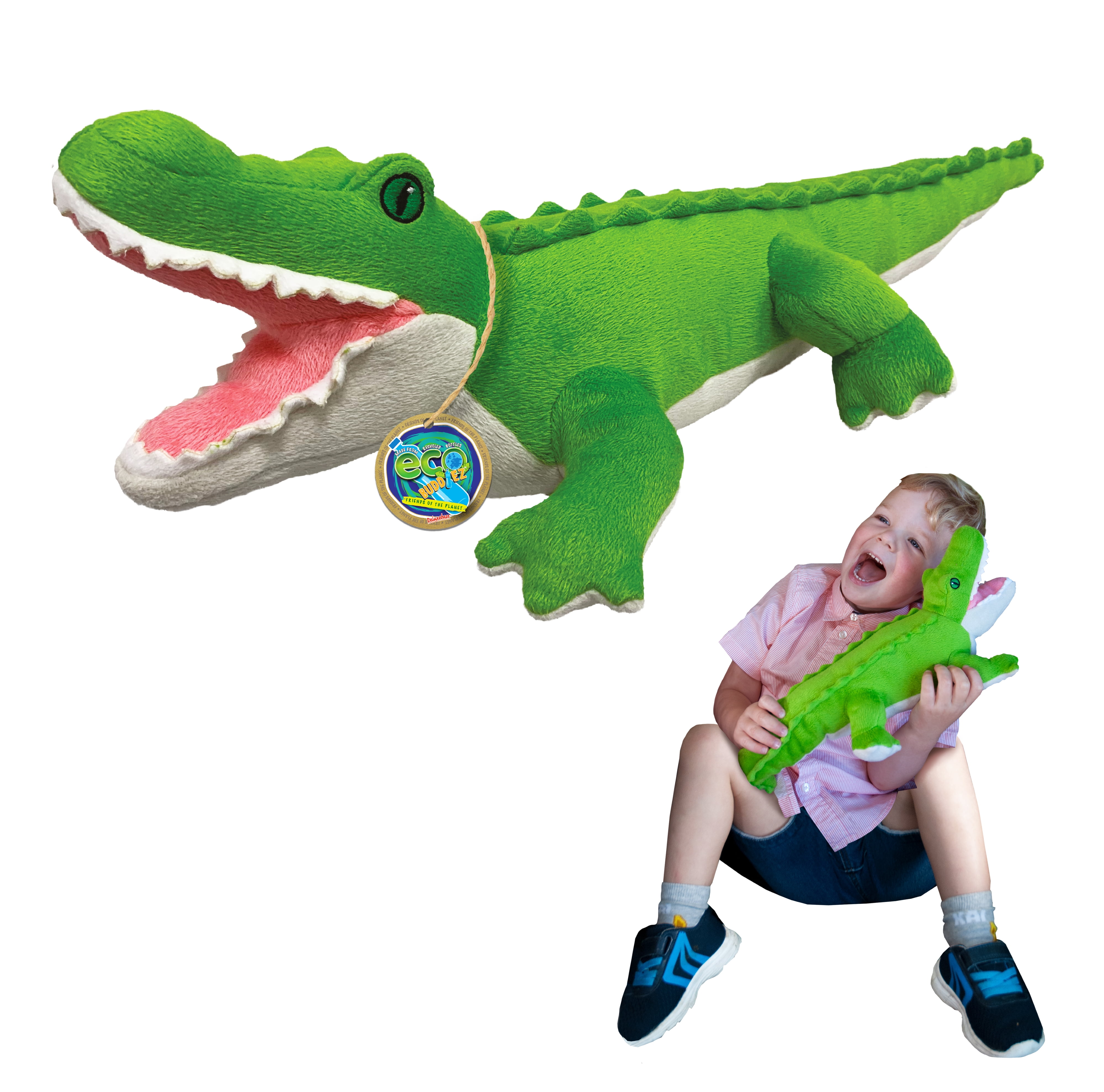EcoBuddiez - Crocodile from Deluxebase. 22 Inch Crocodile Plush Toy ...