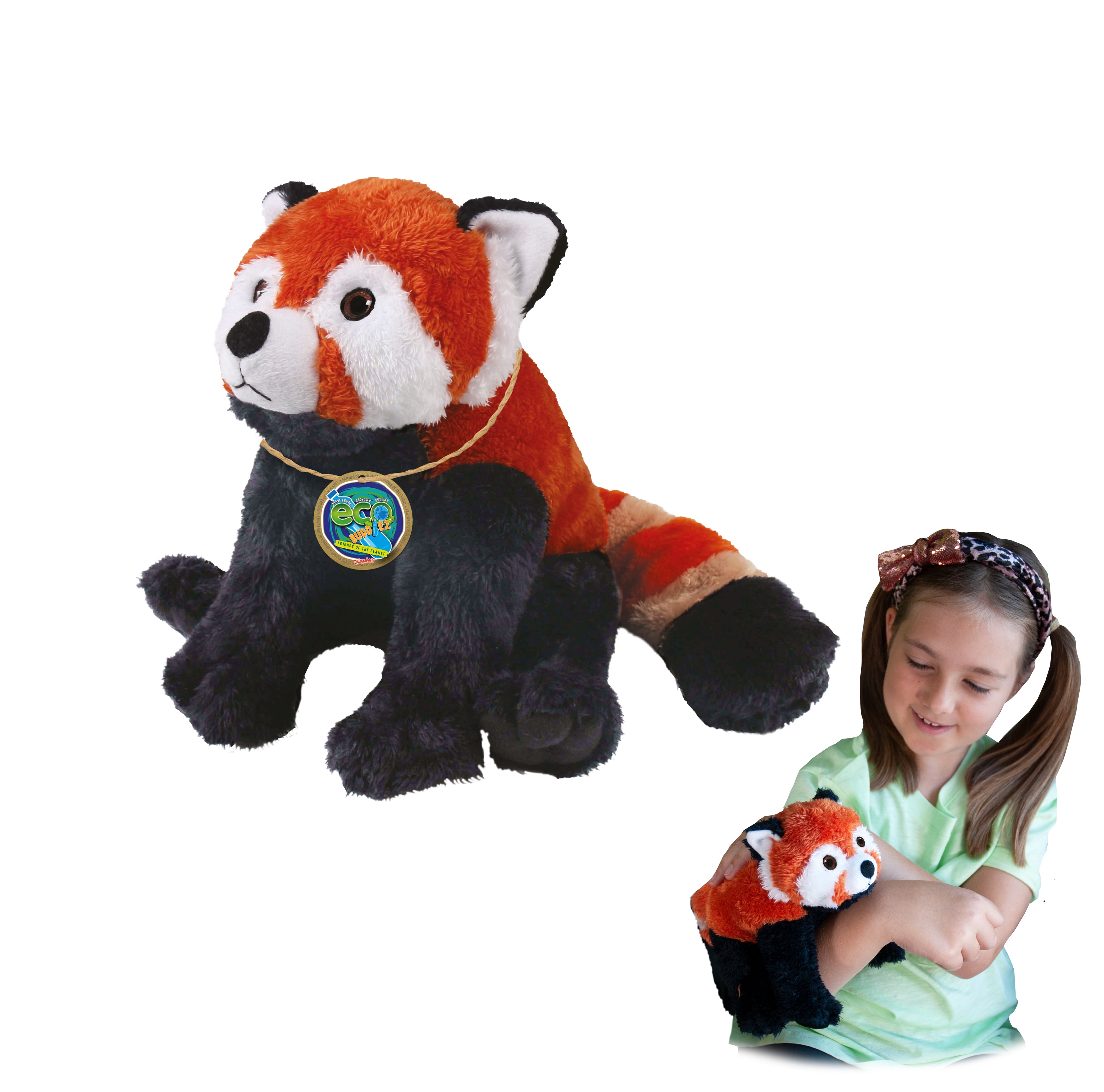 EcoBuddiez – Red Panda by Deluxebase Medium 8in Plush Toy Made from ...