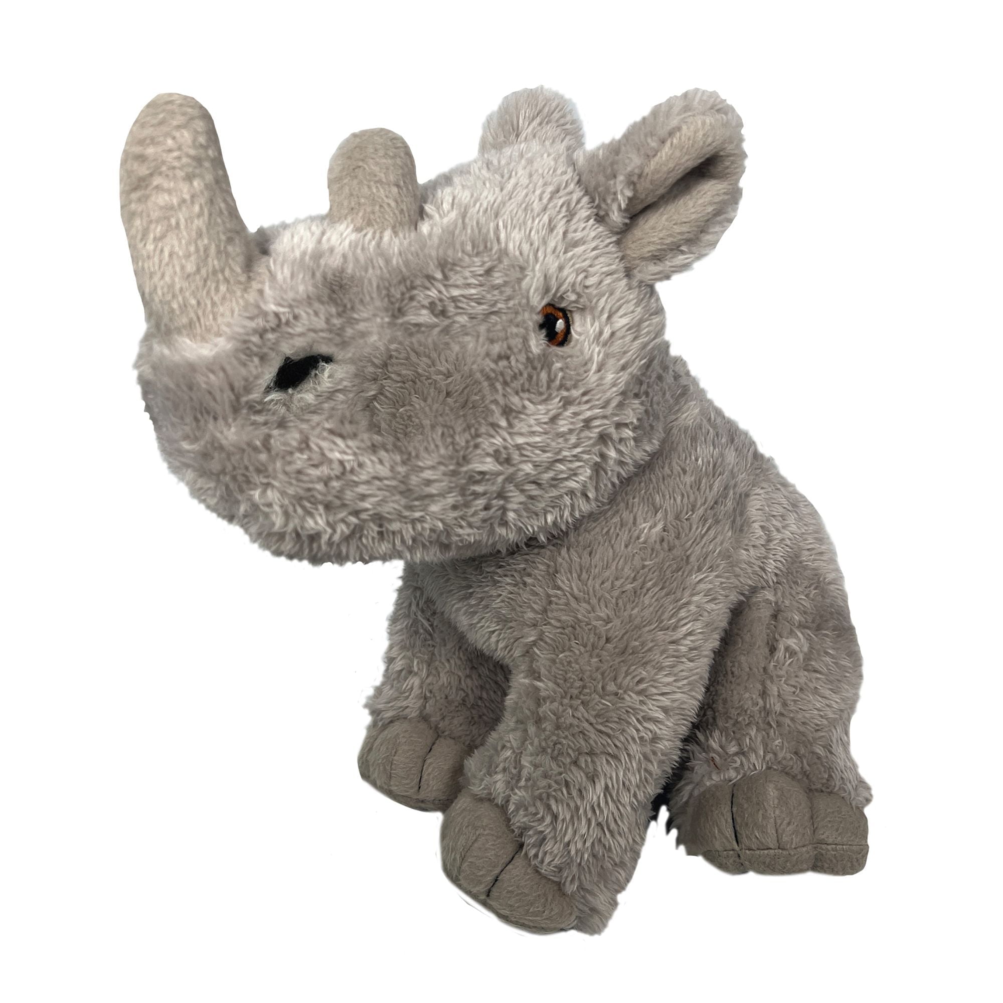 EcoBuddiez Rhino by Deluxebase – 28cm Soft Plush Toy Made from Recycled ...