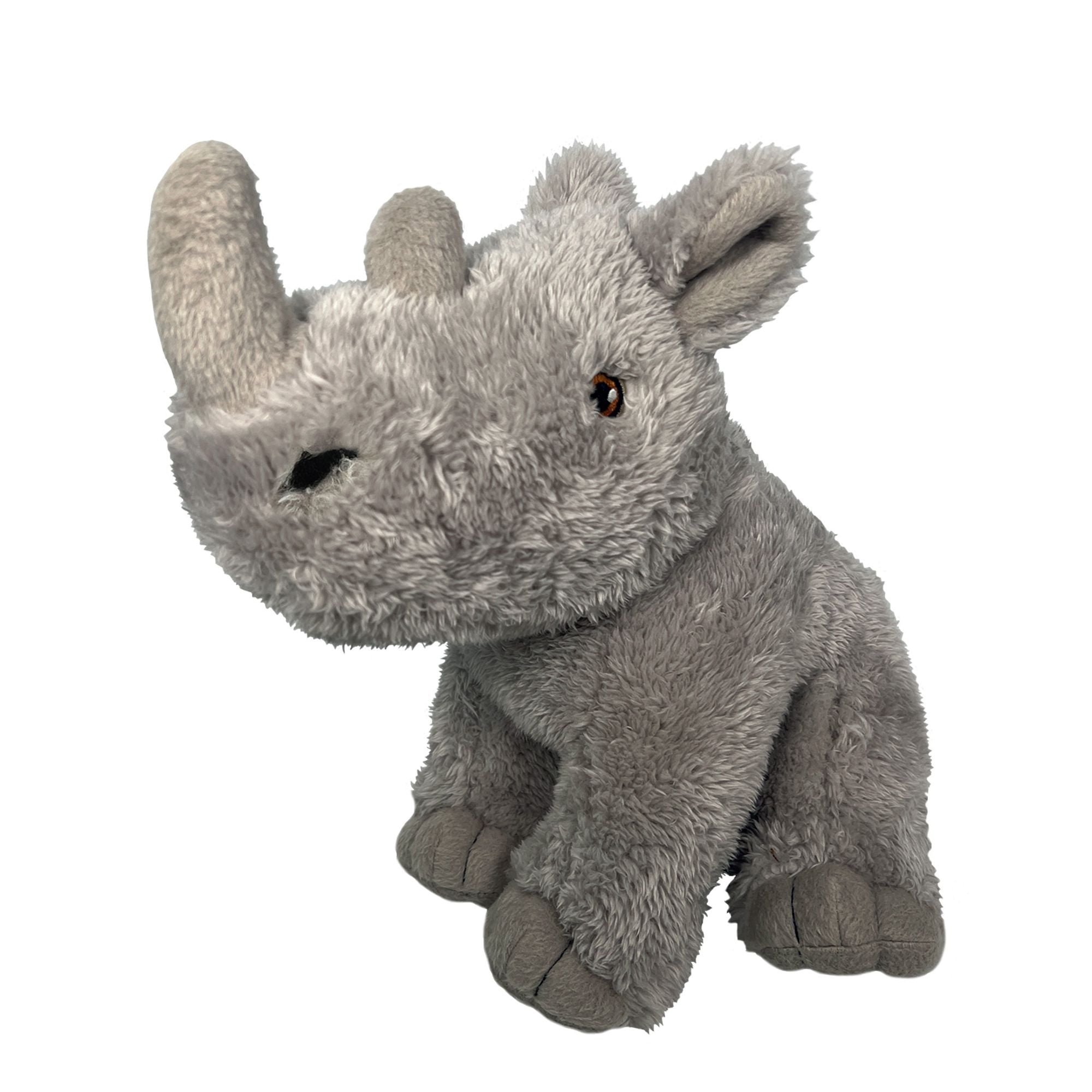 EcoBuddiez - Rhino from Deluxebase. Medium 26cm Soft Plush Animals made ...