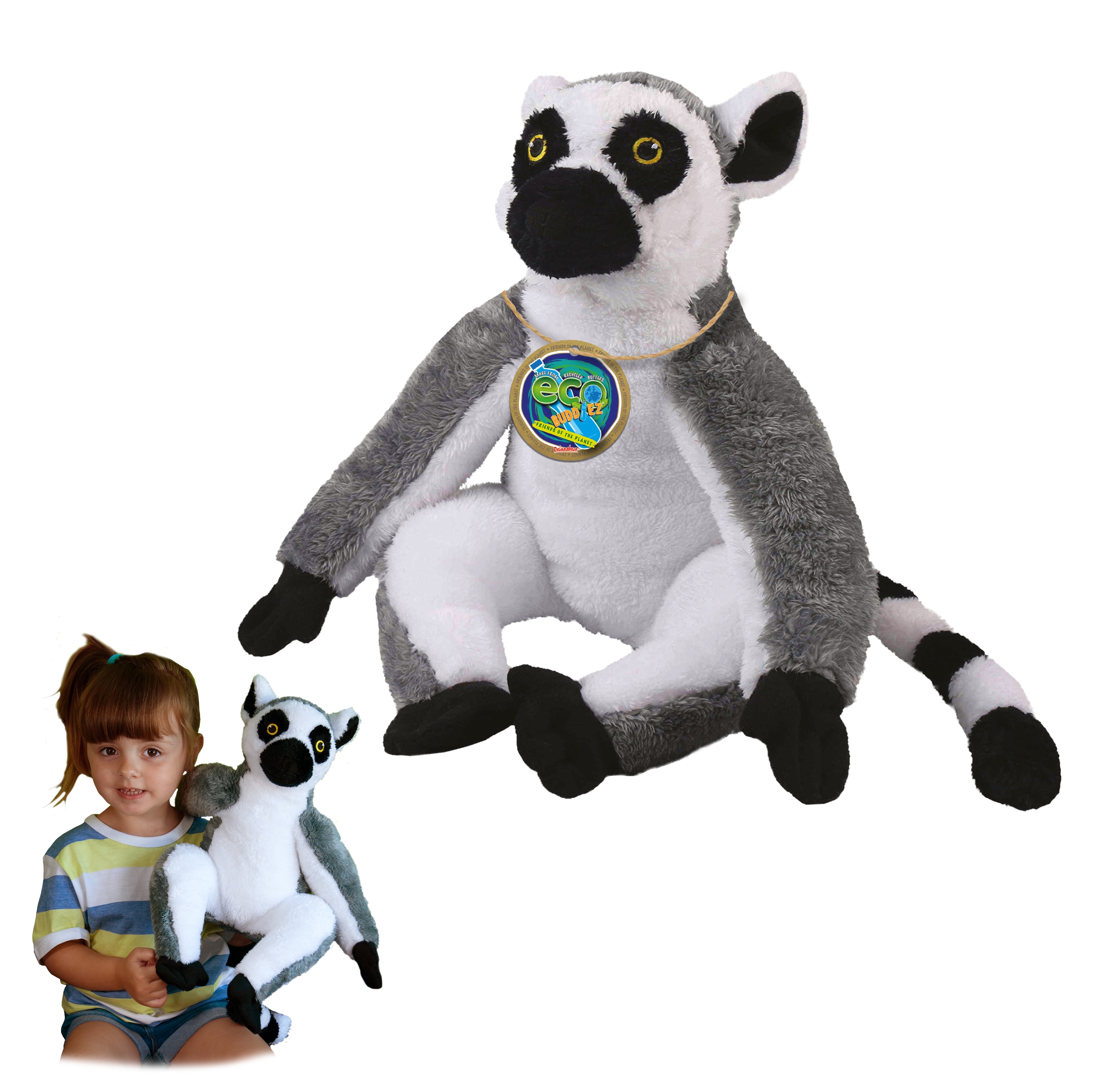 EcoBuddiez Ring Tailed Lemur from Deluxebase 12" Eco-Friendly Child ...
