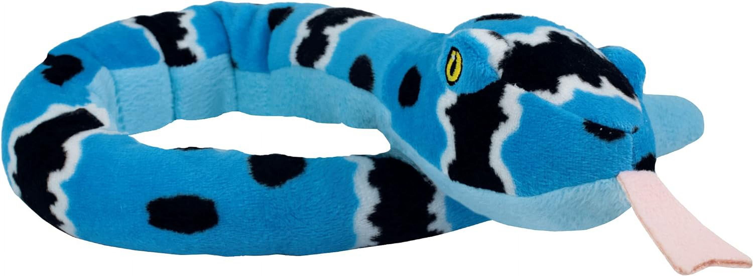 EcoBuddiez Sssnakes - Blue Rock Rattle from Deluxebase. Small 70cm Soft ...