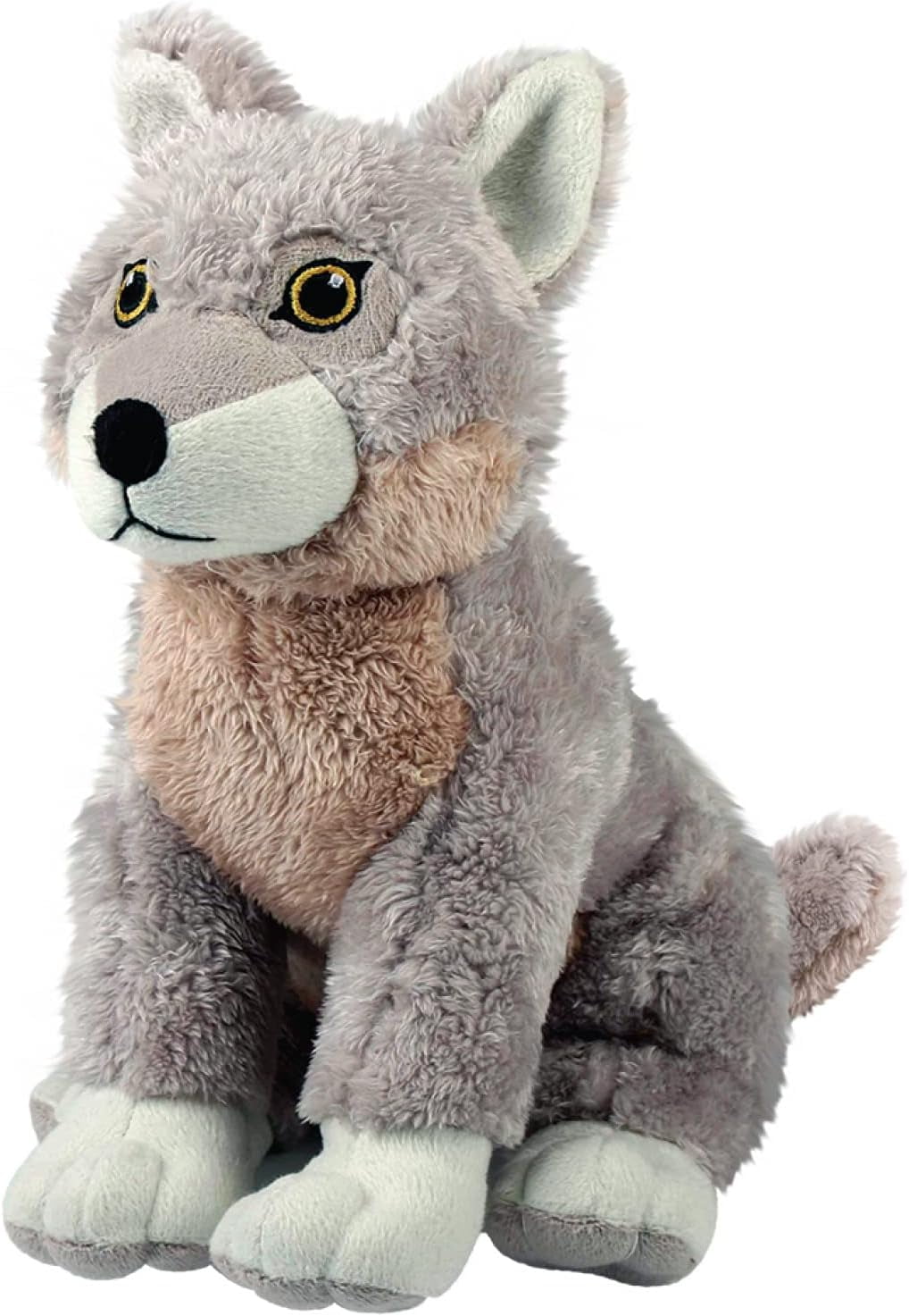 EcoBuddiez - Wolf from Deluxebase. Small 18cm Soft Plush Animals made ...