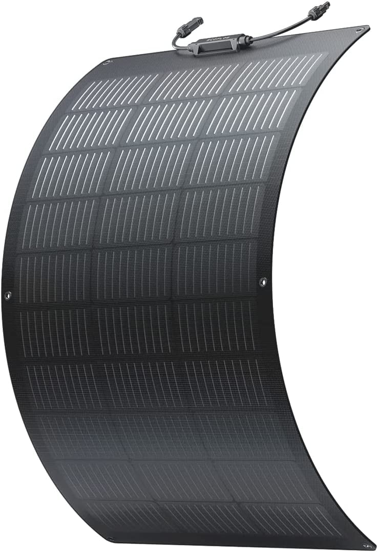 EcoFlow 100W Flexible Solar Panel, High Efficiency, IP68 Waterproof ...