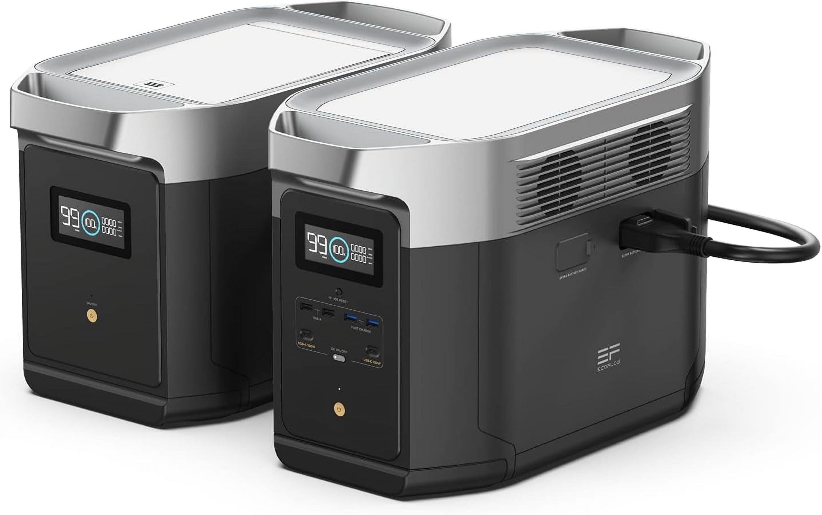 EF EcoFlow Portable Power Station DELTA Max 1600 with Extra Battery ...