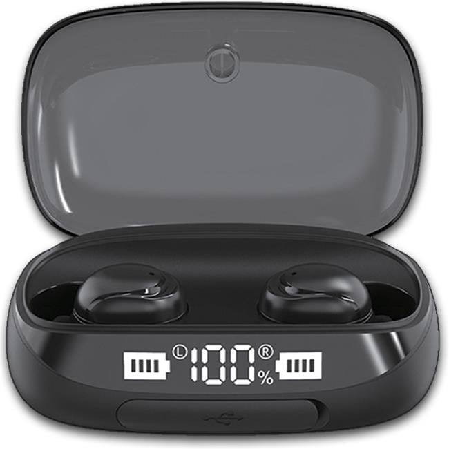 EcoGear FX PAC-R60-EBUD-BLK TWS True Bluetooth 5.0 Wireless Earbuds ...