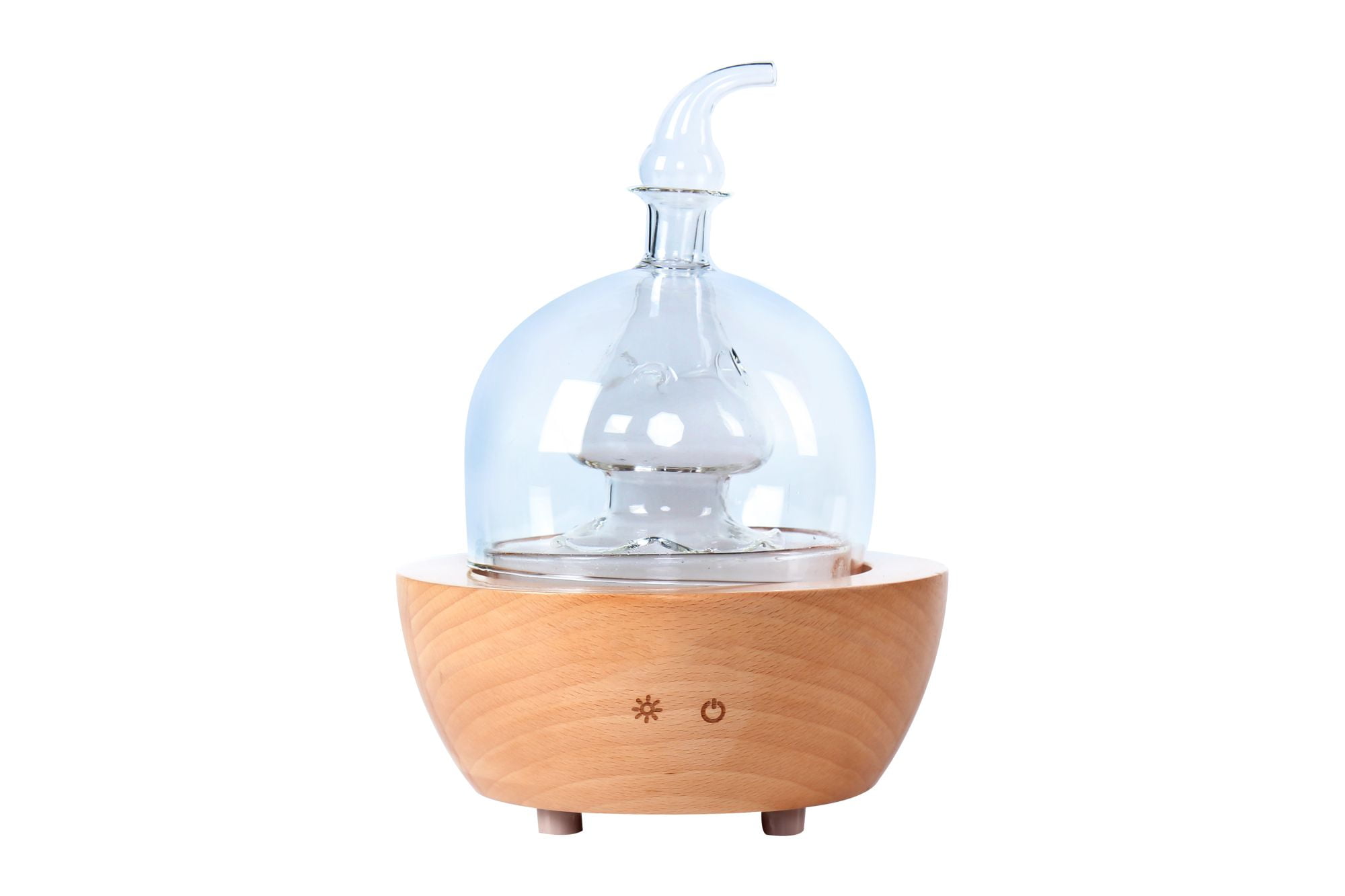 EcoGecko Aroma Essential Oil Diffuser made from Wood and Hand Blown ...