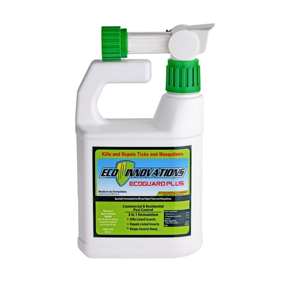 EcoGuard Plus Natural Tick & Mosquito Spray Control and Repellent, 32 ...